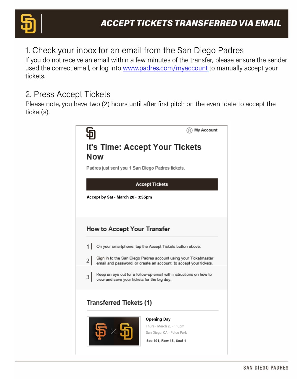 Digital Ticketing Guide | San Diego Padres
