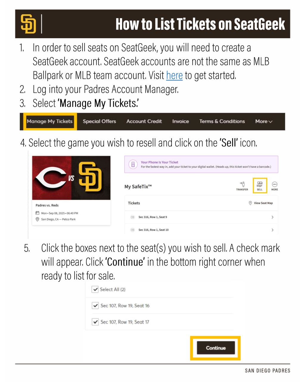 Digital Ticketing Guide | San Diego Padres
