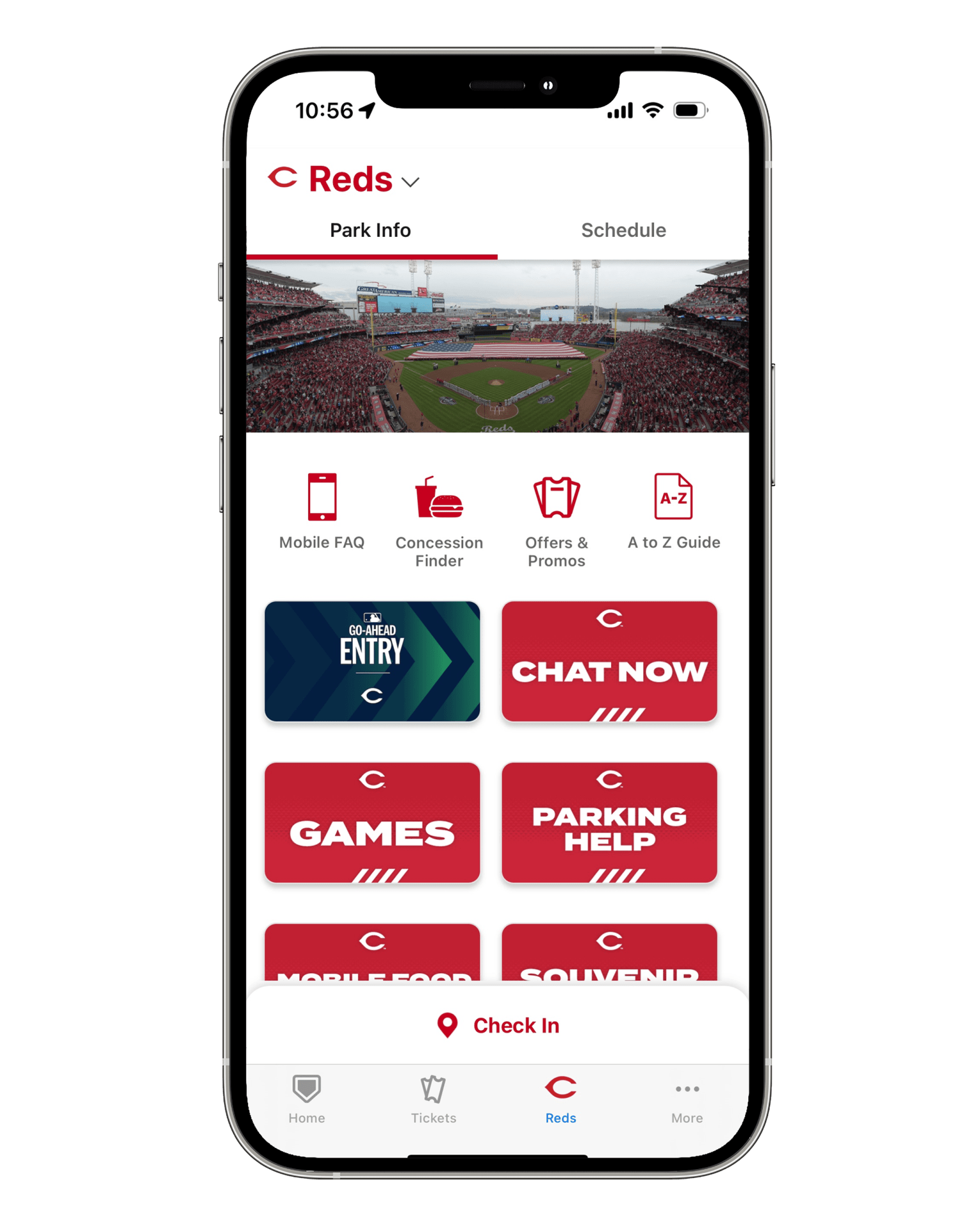 MLB Ballpark app | Cincinnati Reds