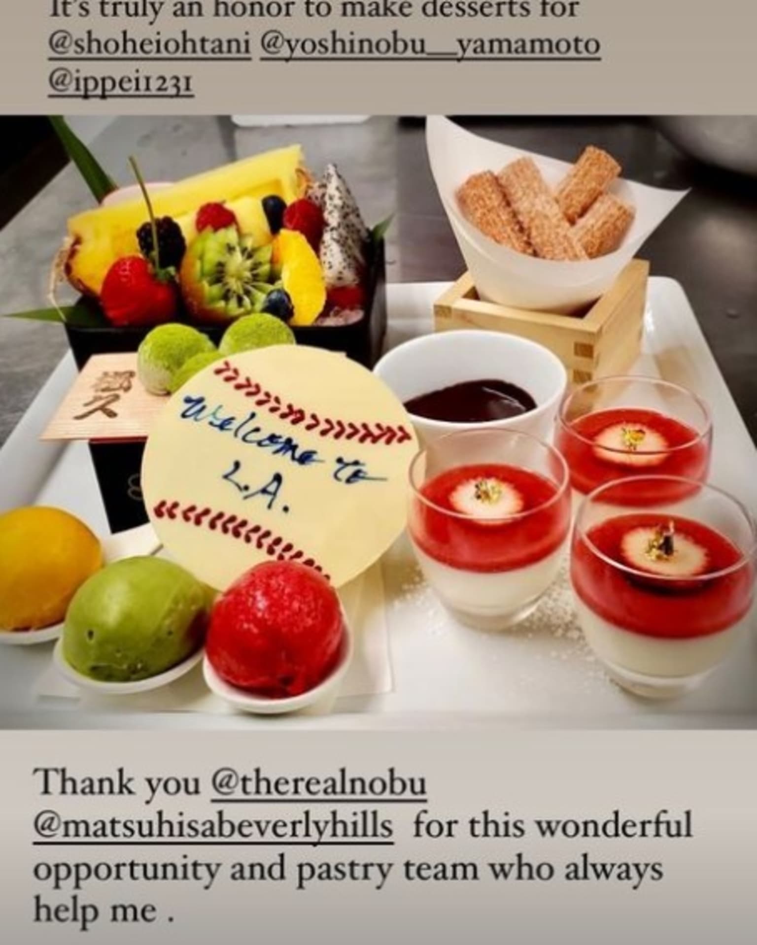 Ohtani and Yamamoto Indulge in LA Dinner Experience by Celebrity Chef ...