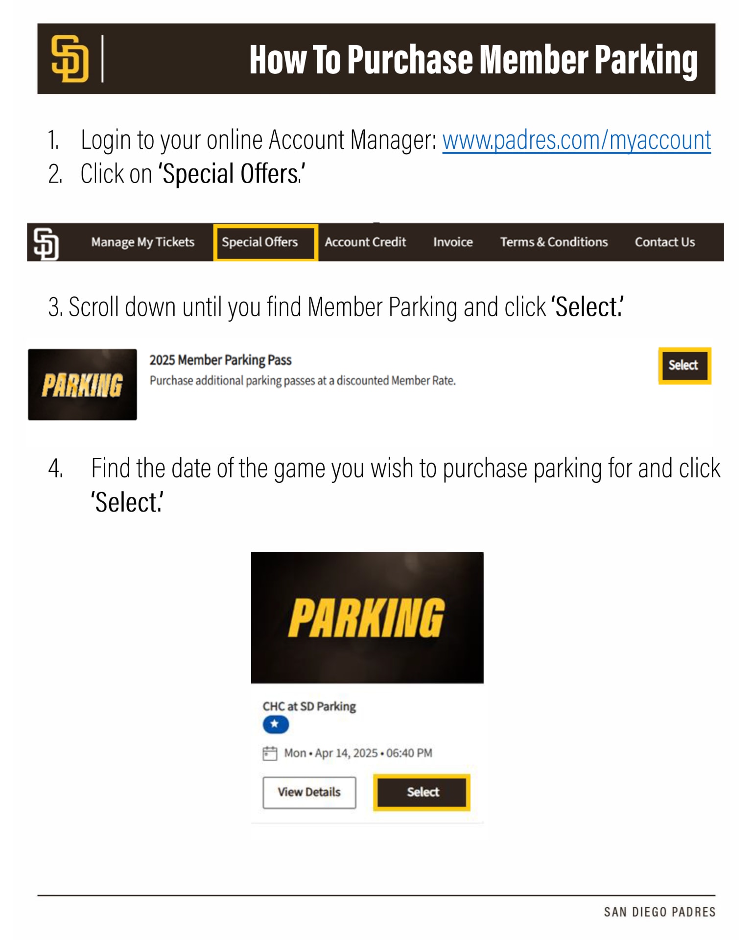Digital Ticketing Guide | San Diego Padres