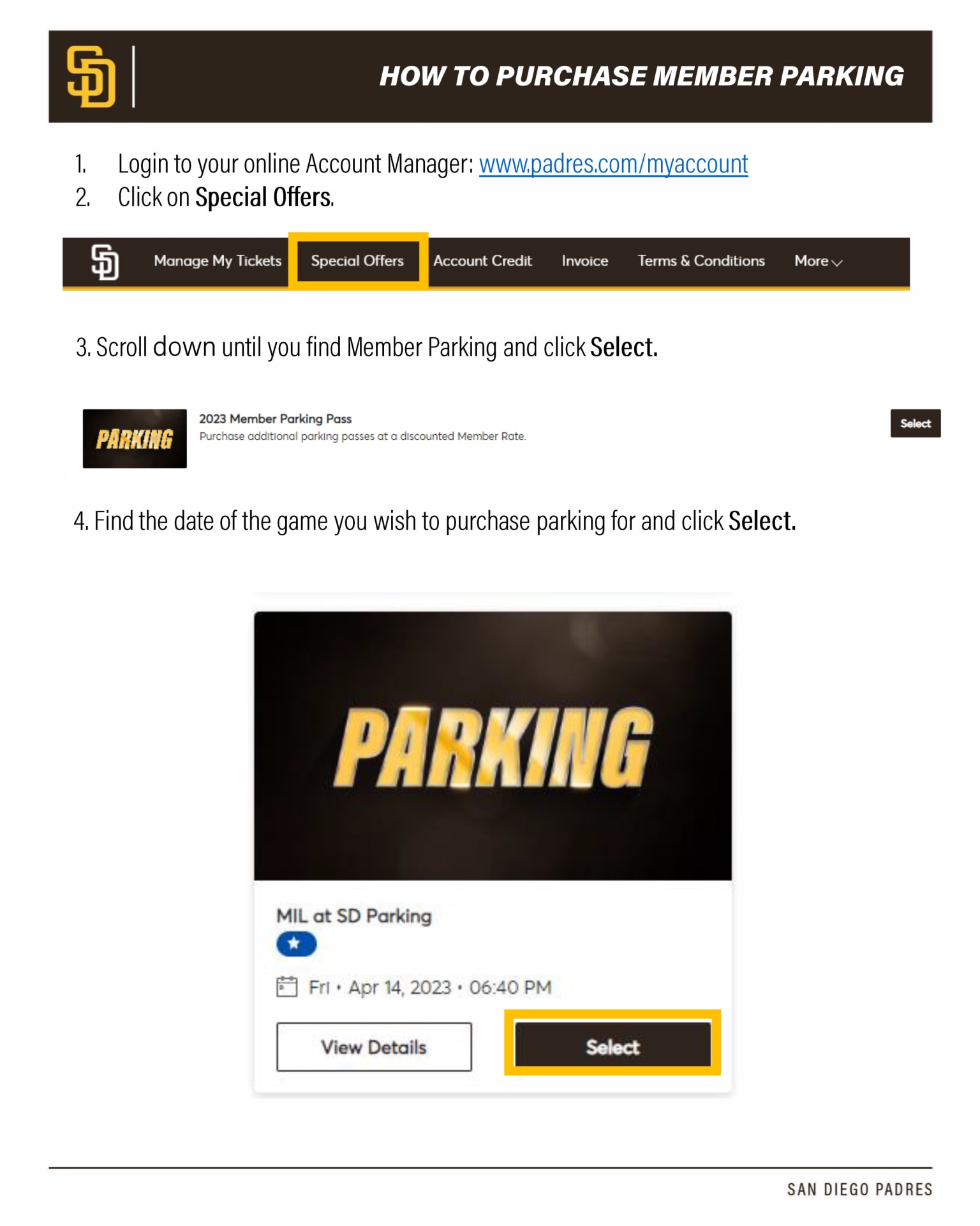 Digital Ticketing Guide | San Diego Padres