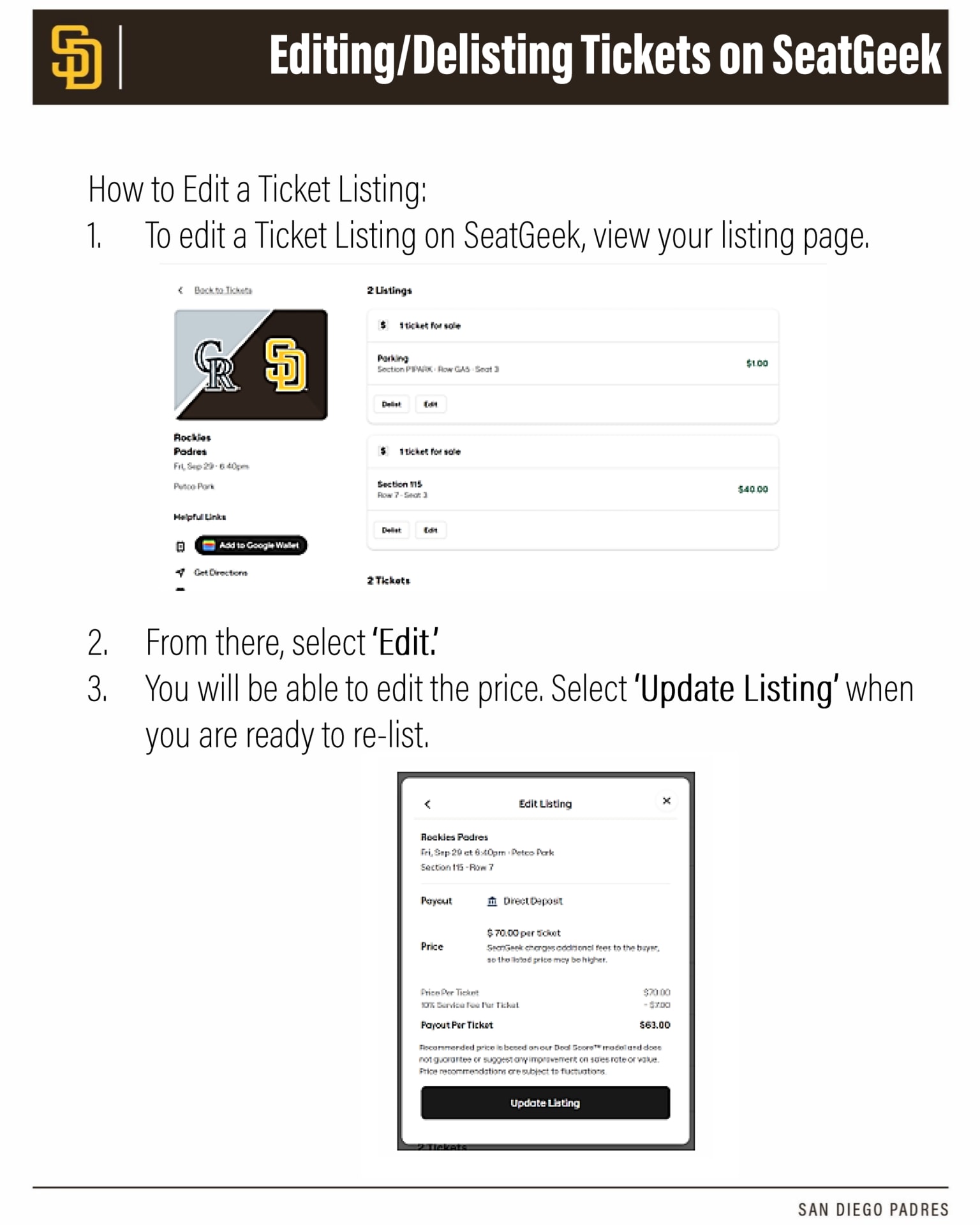 Digital Ticketing Guide | San Diego Padres