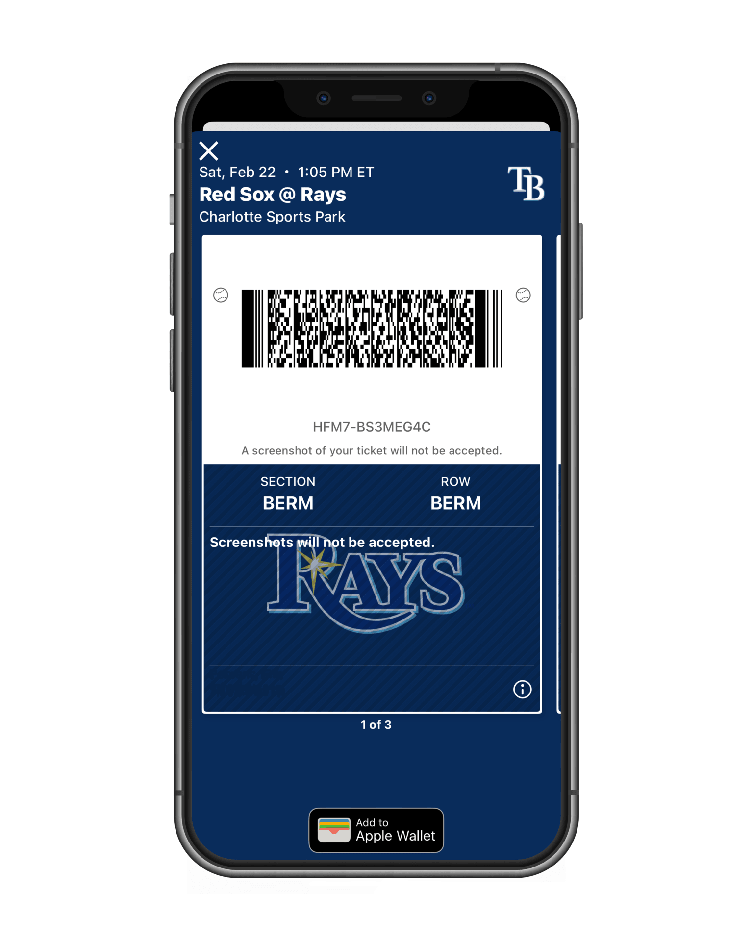 Mobile Ticketing | Tampa Bay Rays