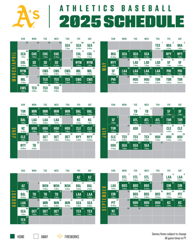 Printable Schedules | Athletics