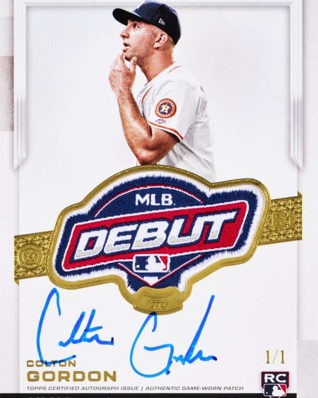Colton Gordon seeks deal for debut baseball card with Astros