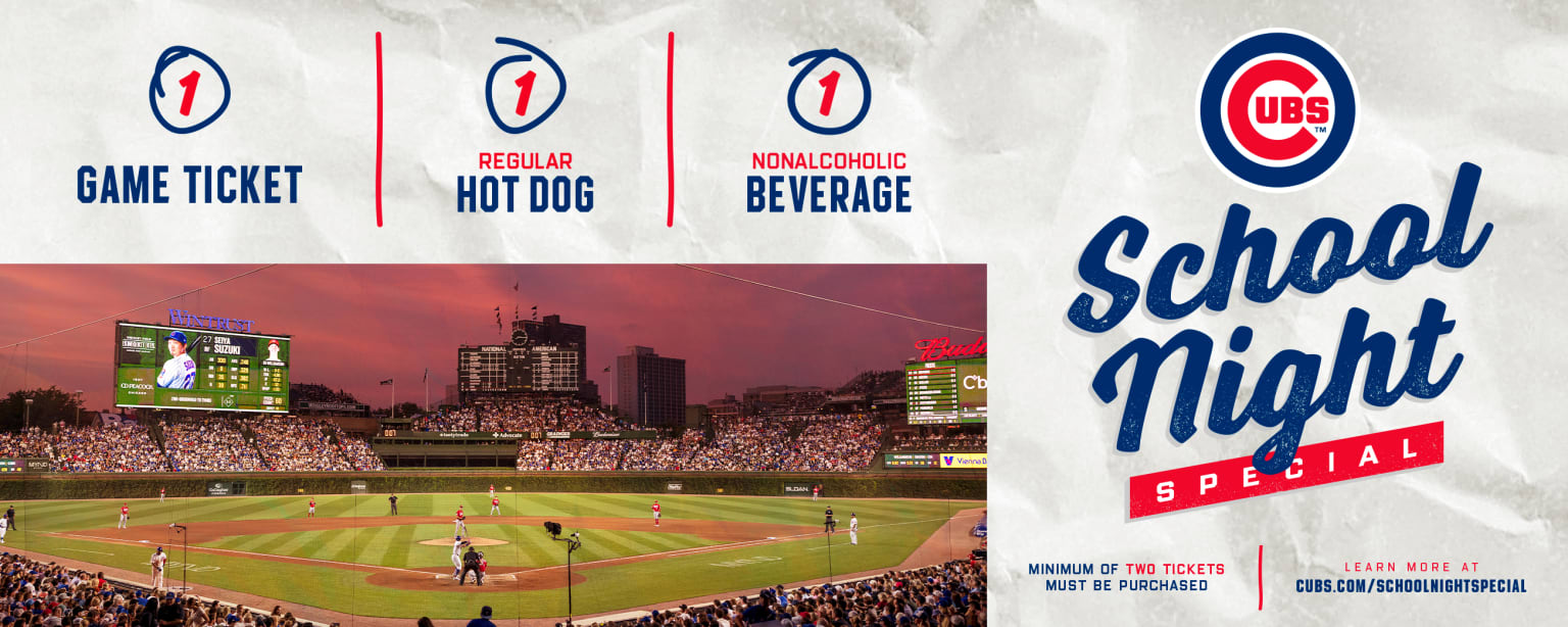 School Night Special Value Offer | Chicago Cubs