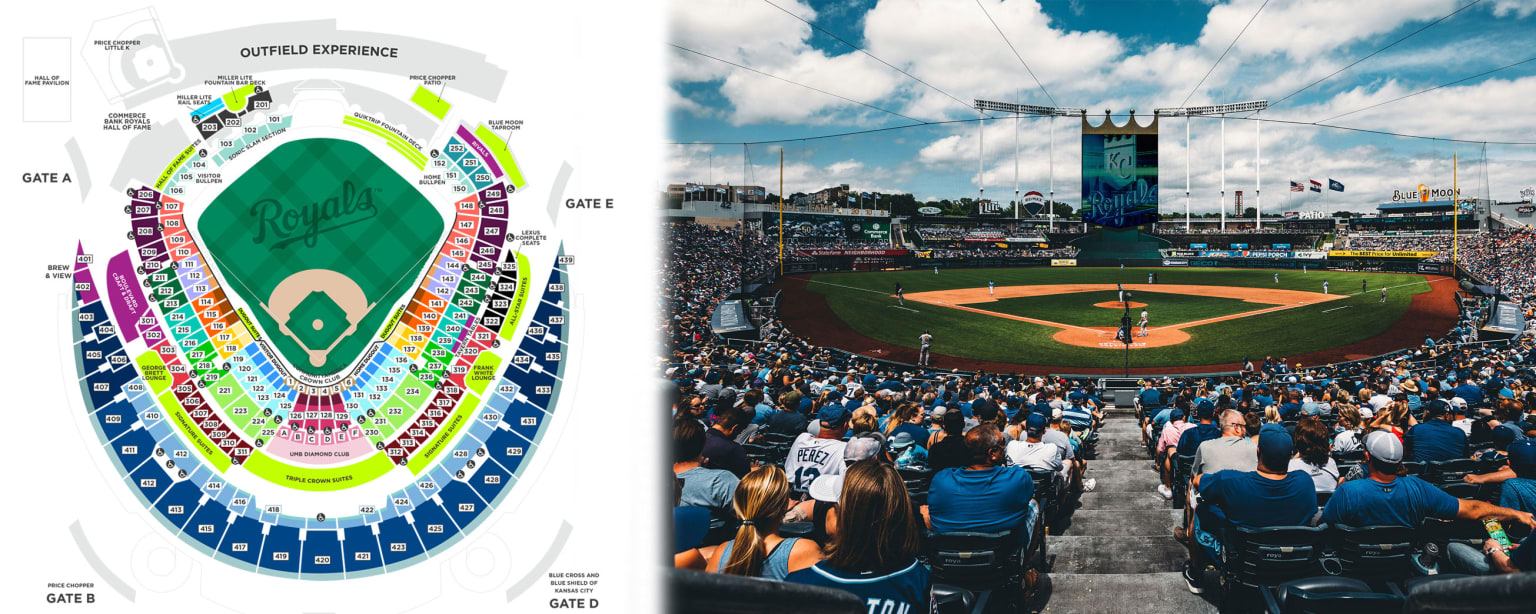 Kauffman Stadium Seating Map | Kansas City Royals