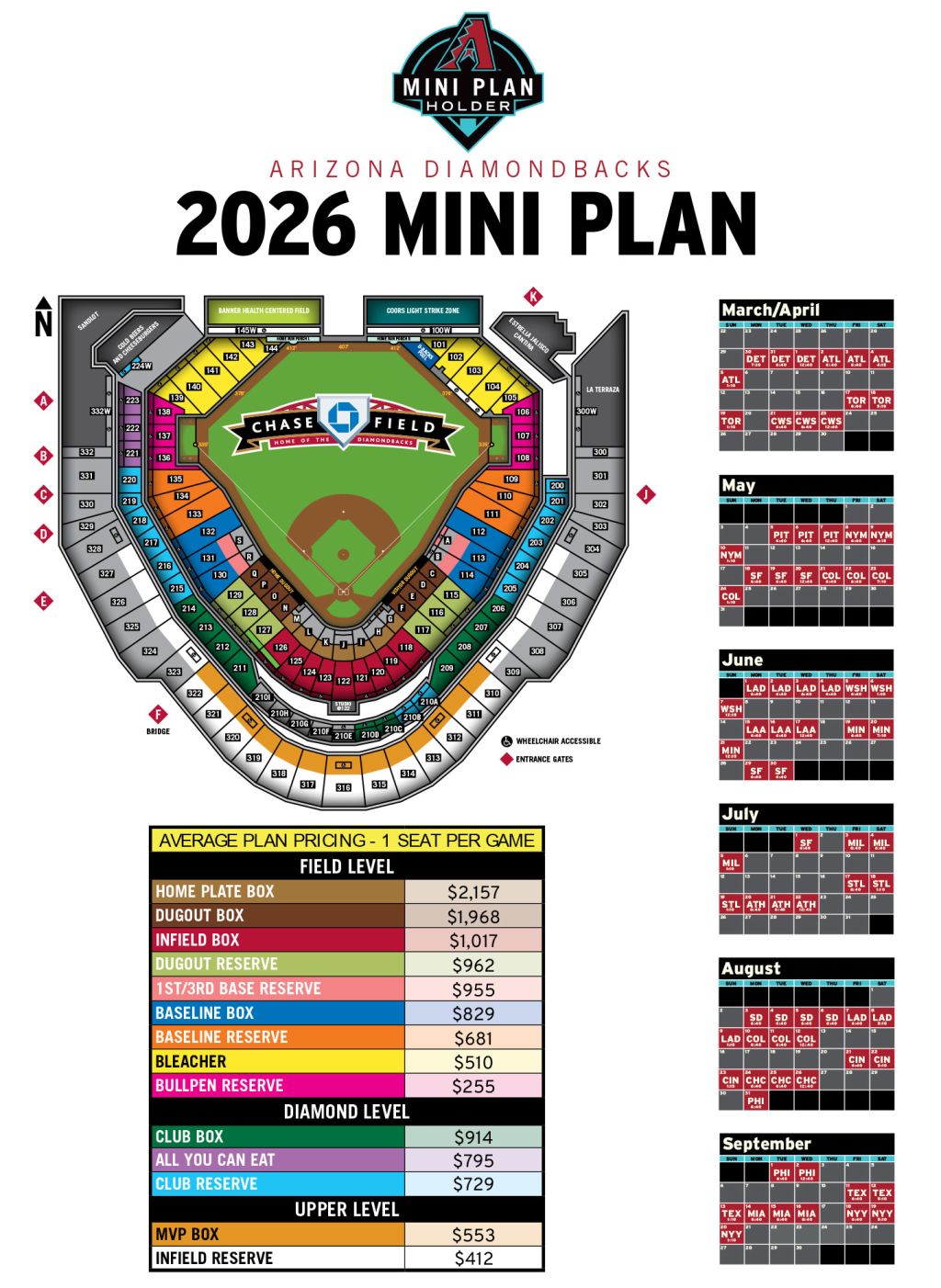 Mini Plans | Arizona Diamondbacks