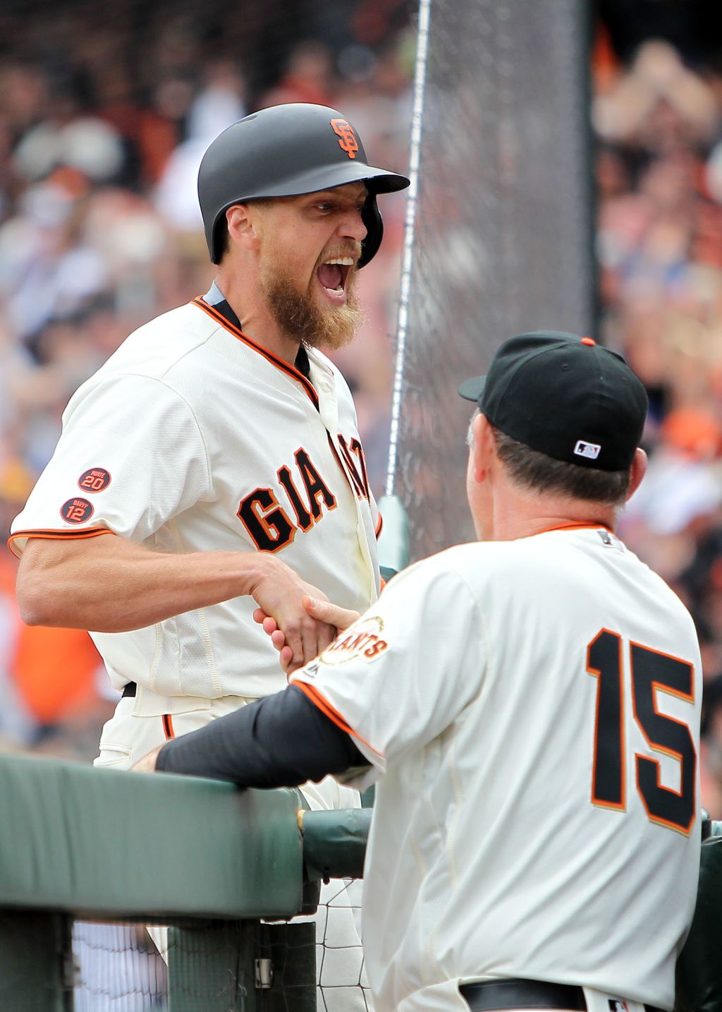 Hunter Pence Wall of Fame Ceremony at Oracle Park, Saturday, September ...