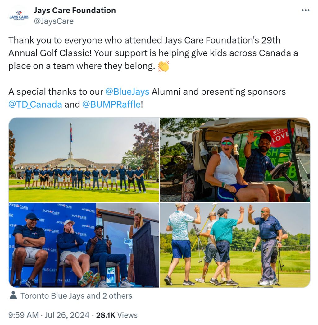 Jays Care | Golf Classic | Toronto Blue Jays