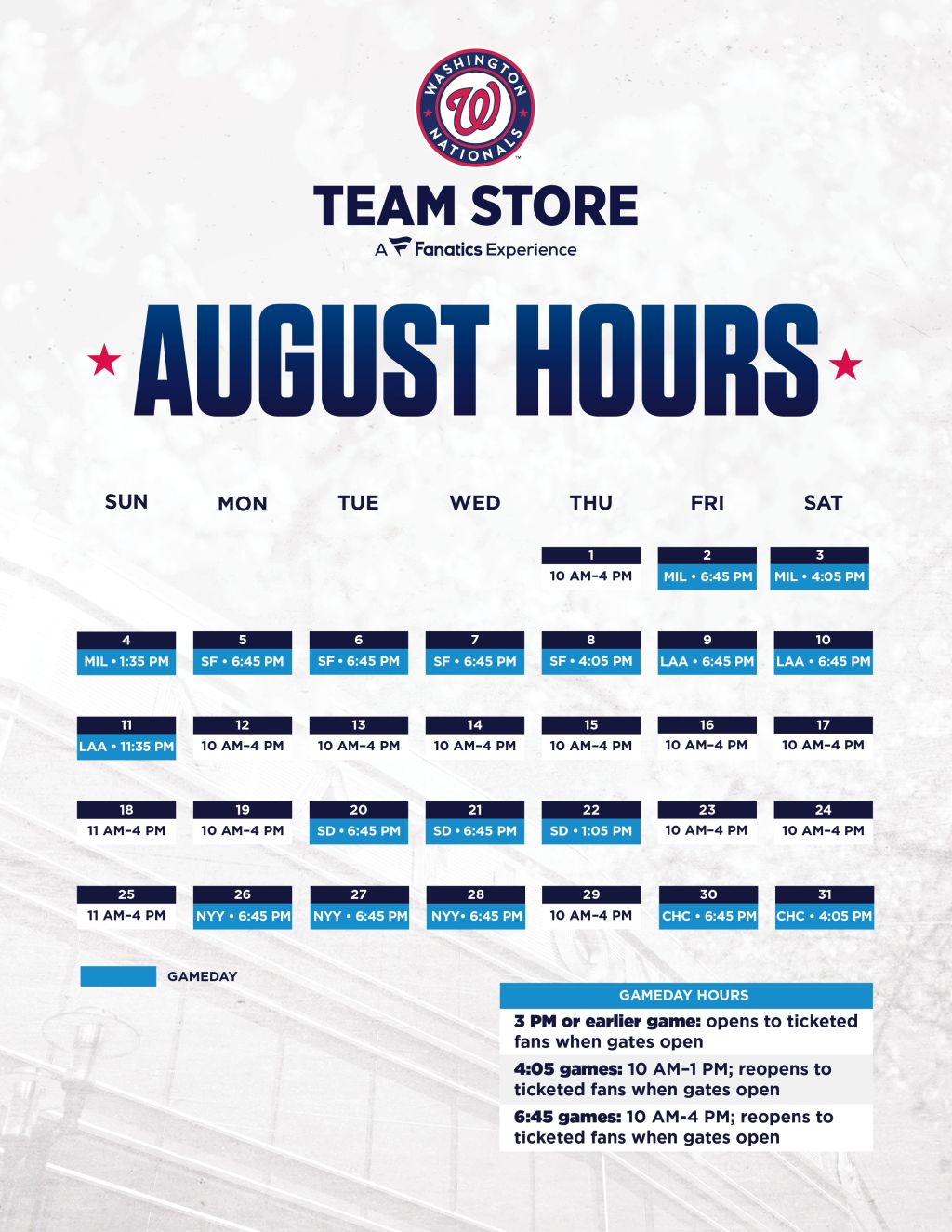 Nationals Team Store | Washington Nationals