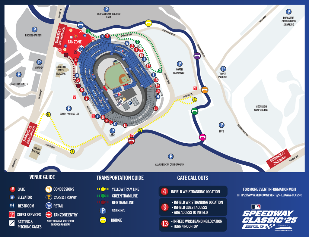Bristol Motor Speedway Schedule | MLB Speedway Classic 2025 | MLB.com