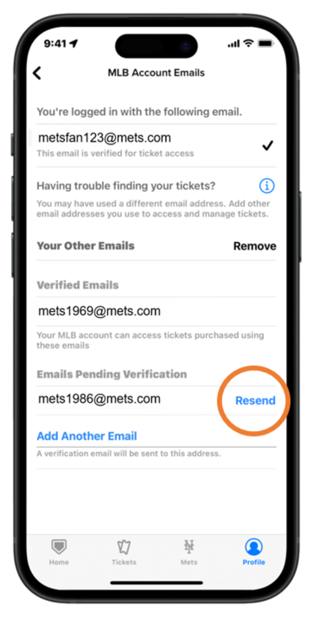 Digital Tickets | Login | New York Mets