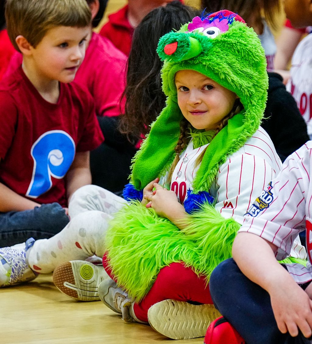 Phillies Winter Tour: Phanatic About Reading School Assembly ...