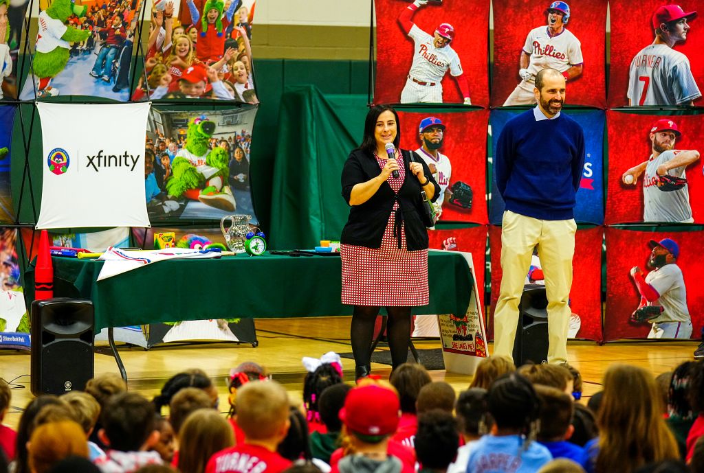 Phillies Winter Tour: Phanatic About Reading School Assembly ...