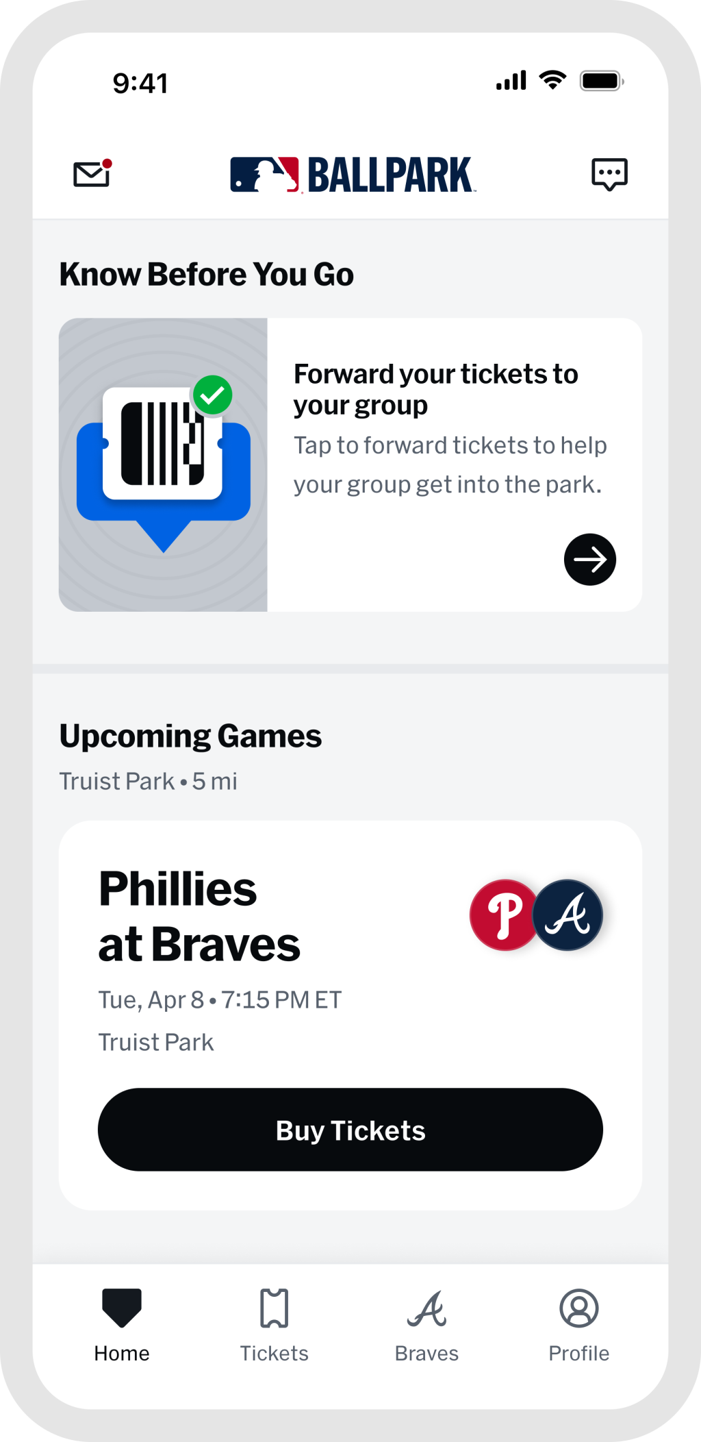 MLB Ballpark App | Atlanta Braves