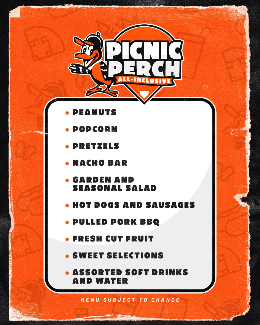 All-Inclusive Picnic Perch | Baltimore Orioles