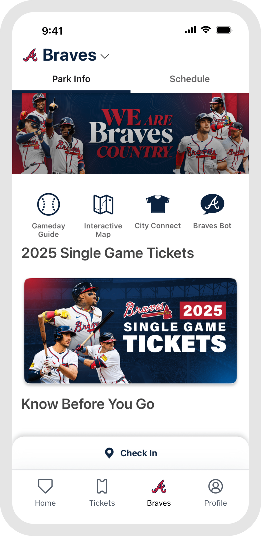 MLB Ballpark App | Atlanta Braves