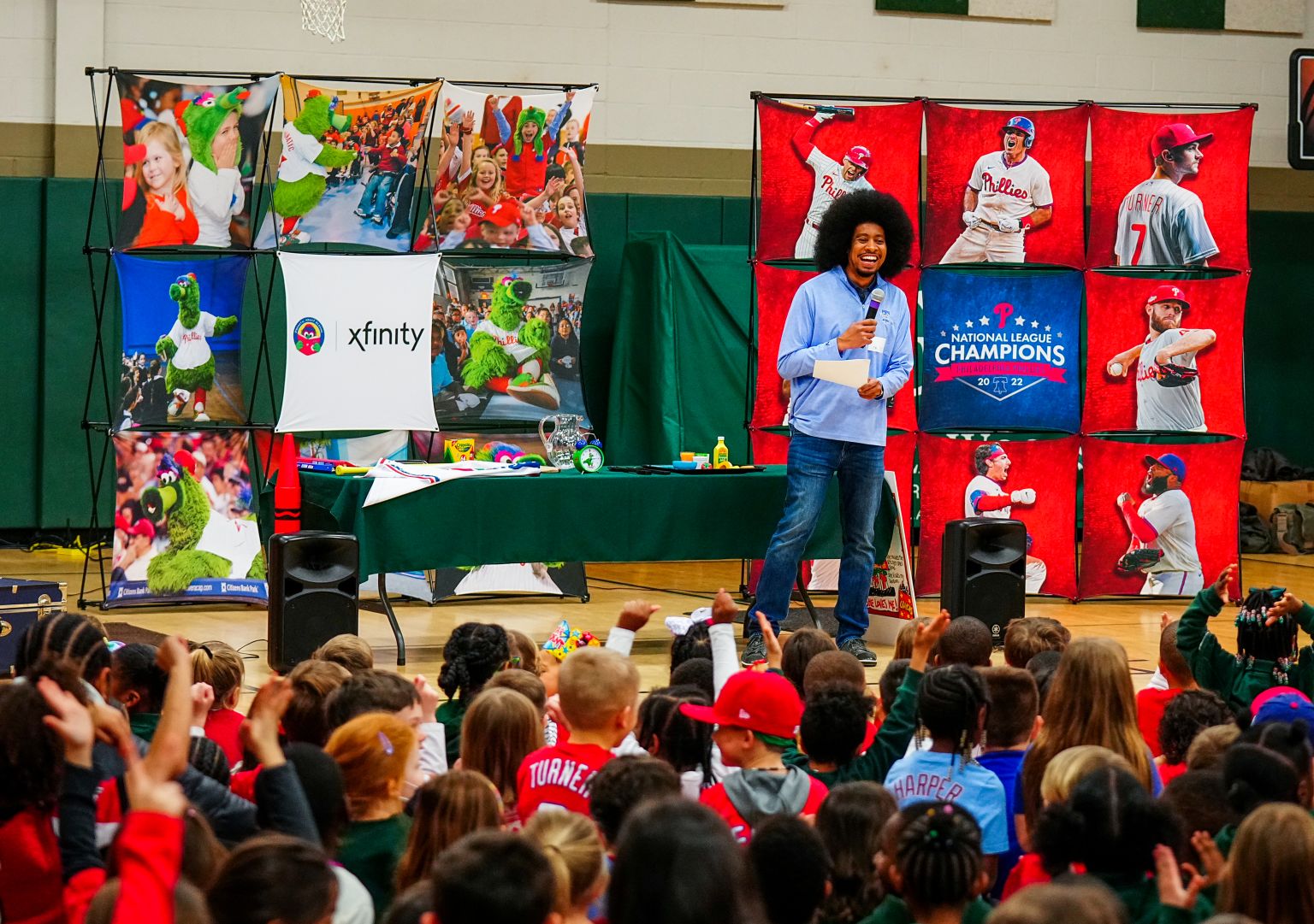 Phillies Winter Tour: Phanatic About Reading School Assembly ...