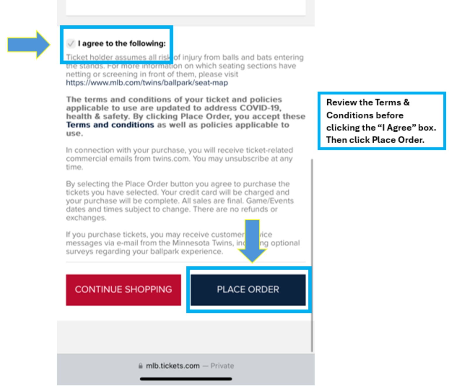 Choice Membership on Mobile | Minnesota Twins
