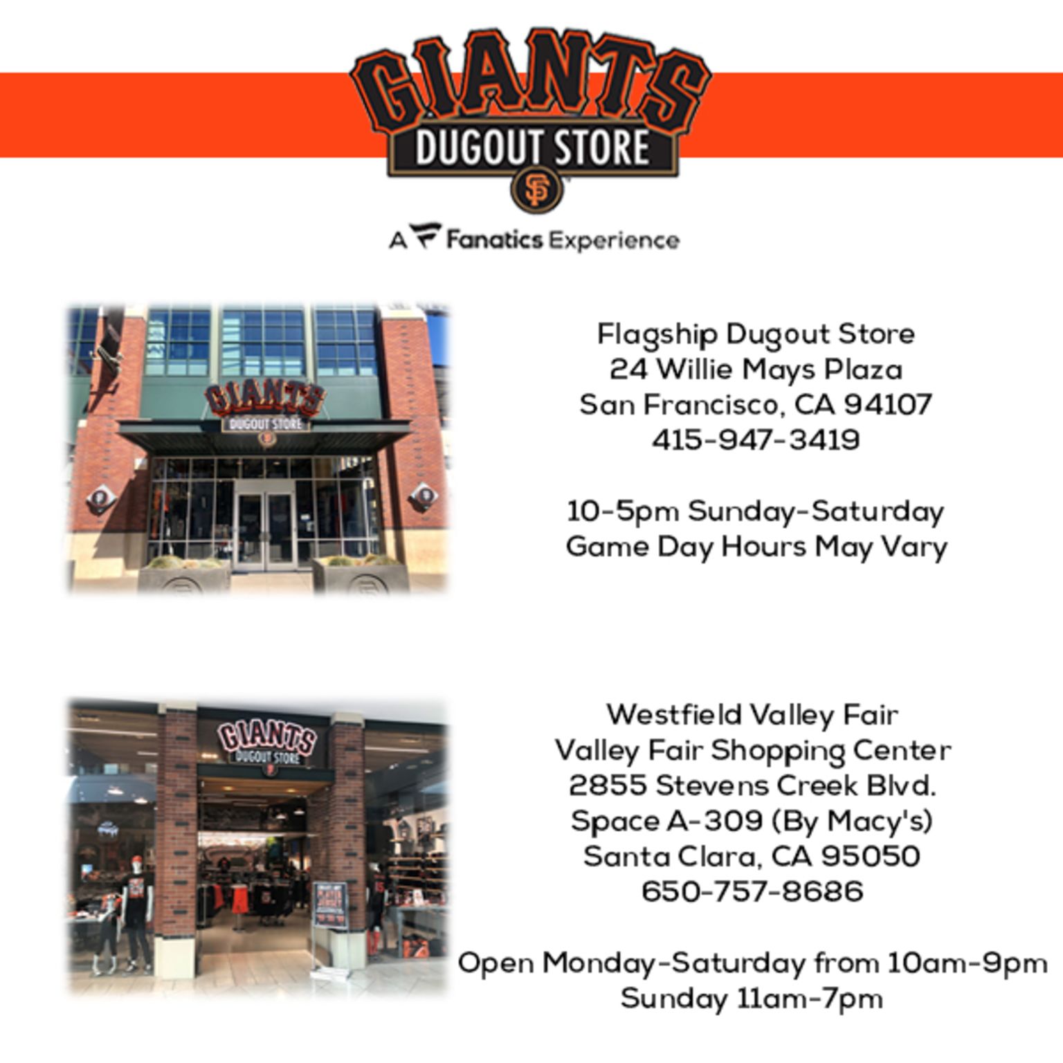 Giants Team Stores | San Francisco Giants