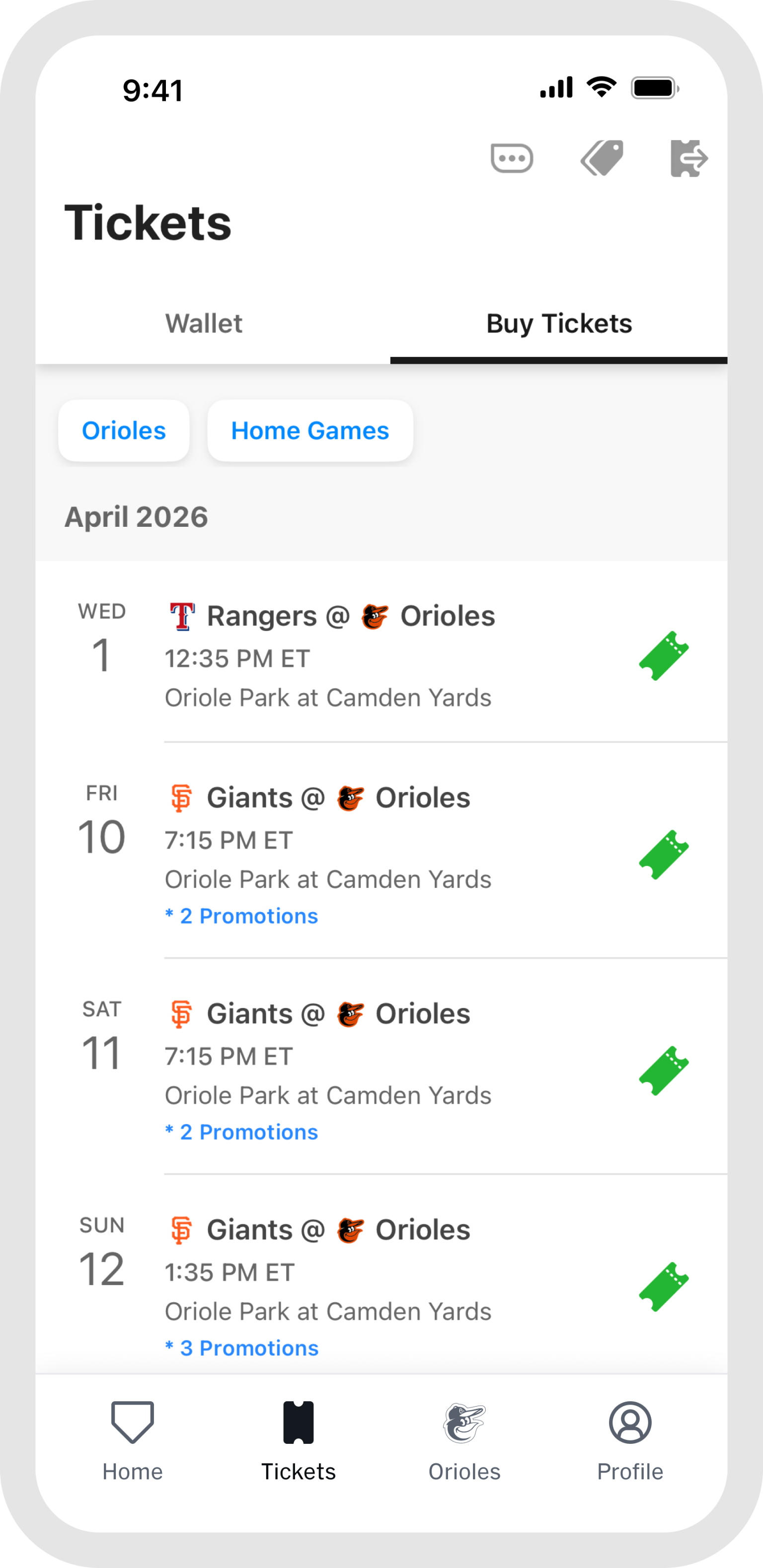 MLB Ballpark App | Baltimore Orioles