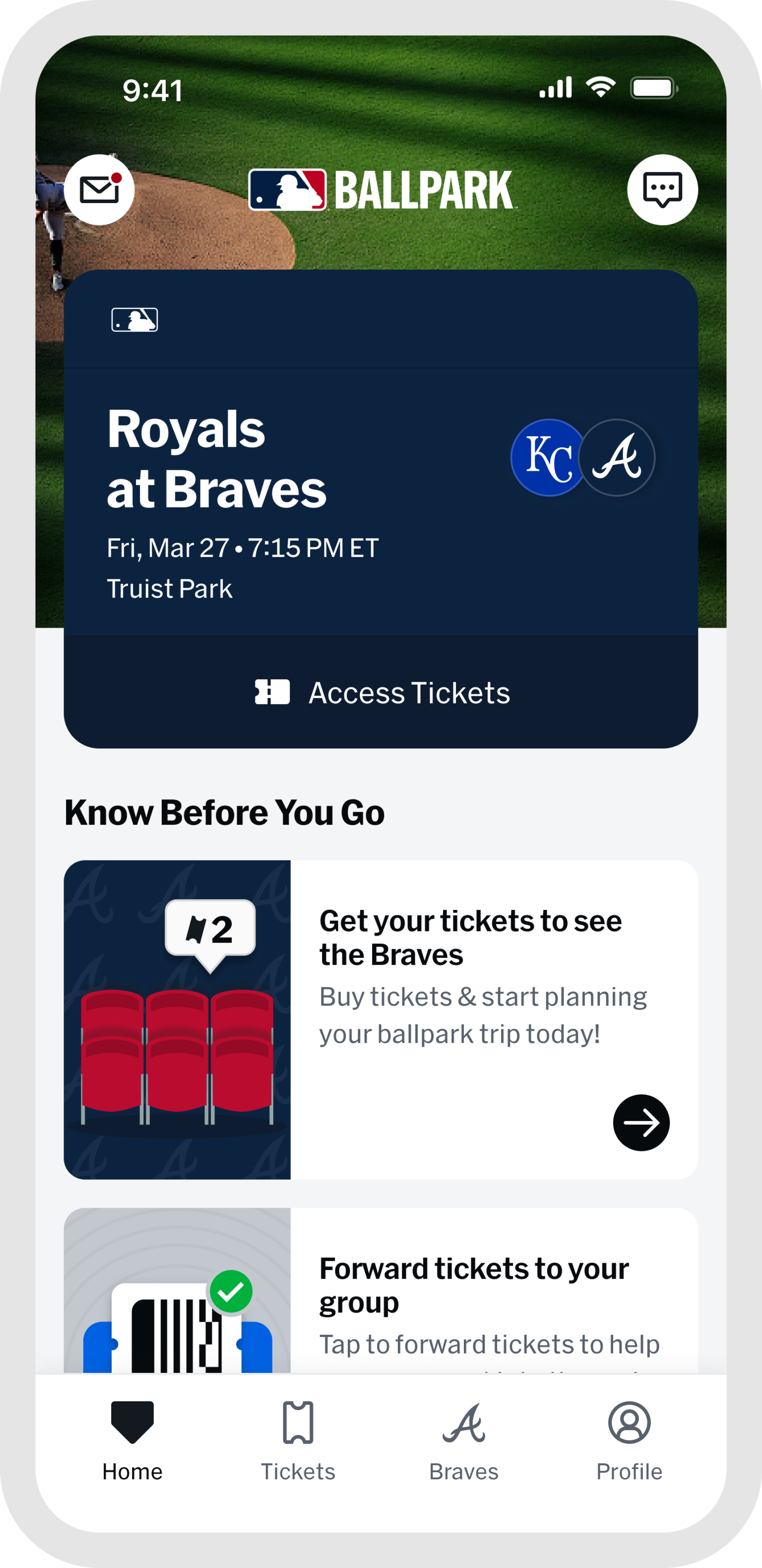 MLB Ballpark App | Atlanta Braves