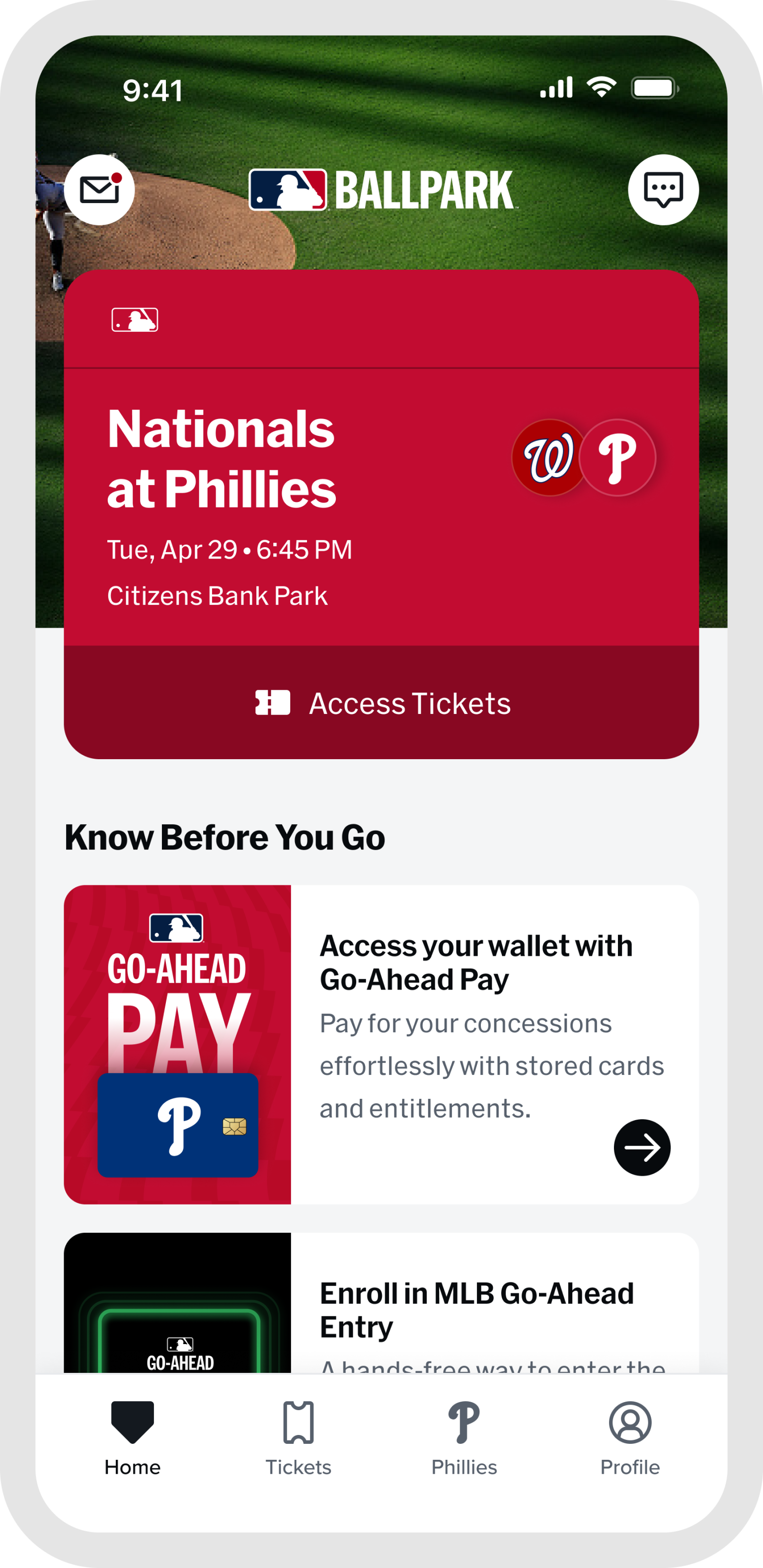 Go-Ahead Pay | Philadelphia Phillies