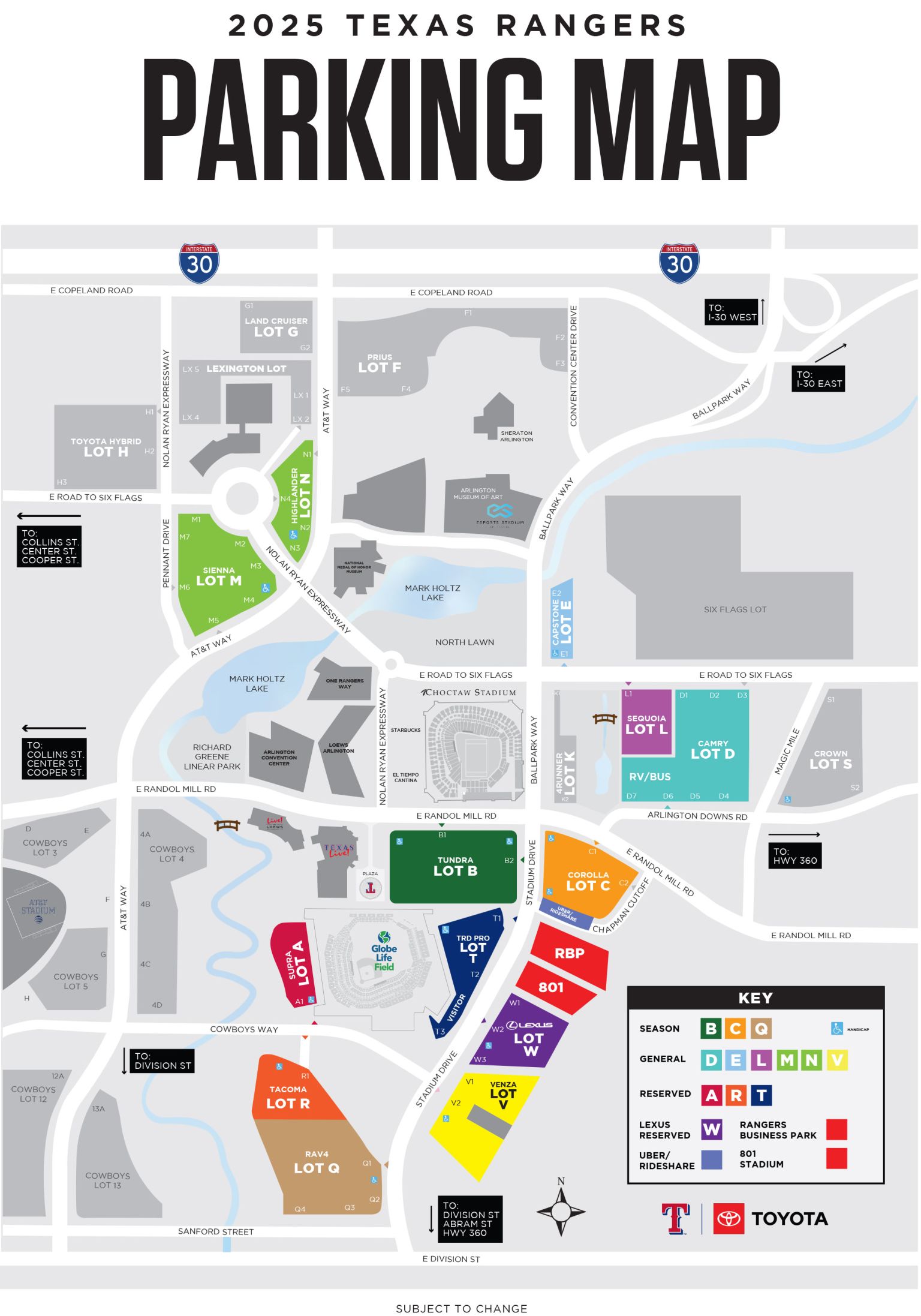 Where to Park at Globe Life Field | Texas Rangers