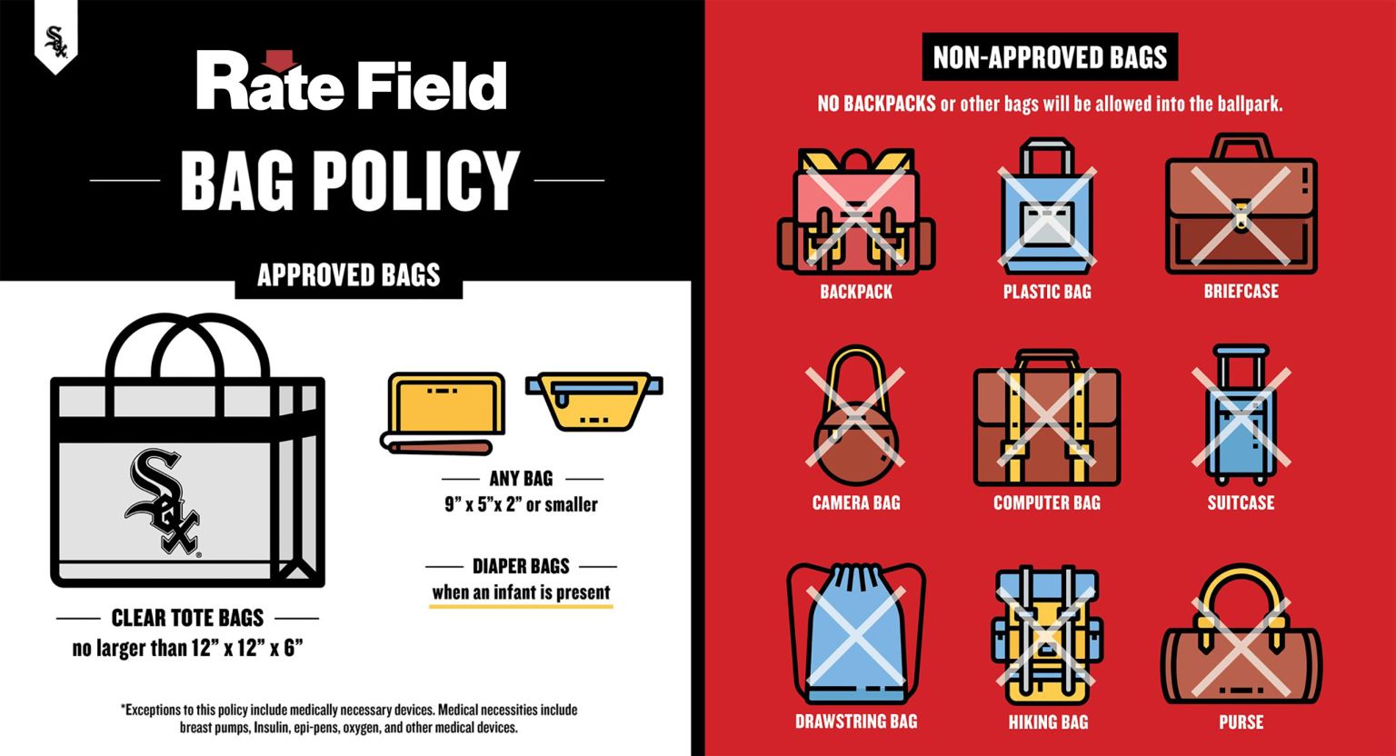 Know Before You Go | Rate Field | Chicago White Sox