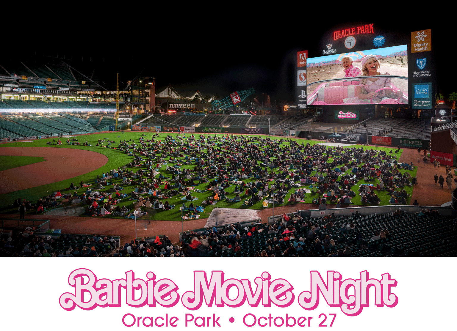 BARBIE MOVIE NIGHT AT ORACLE PARK | San Francisco Giants