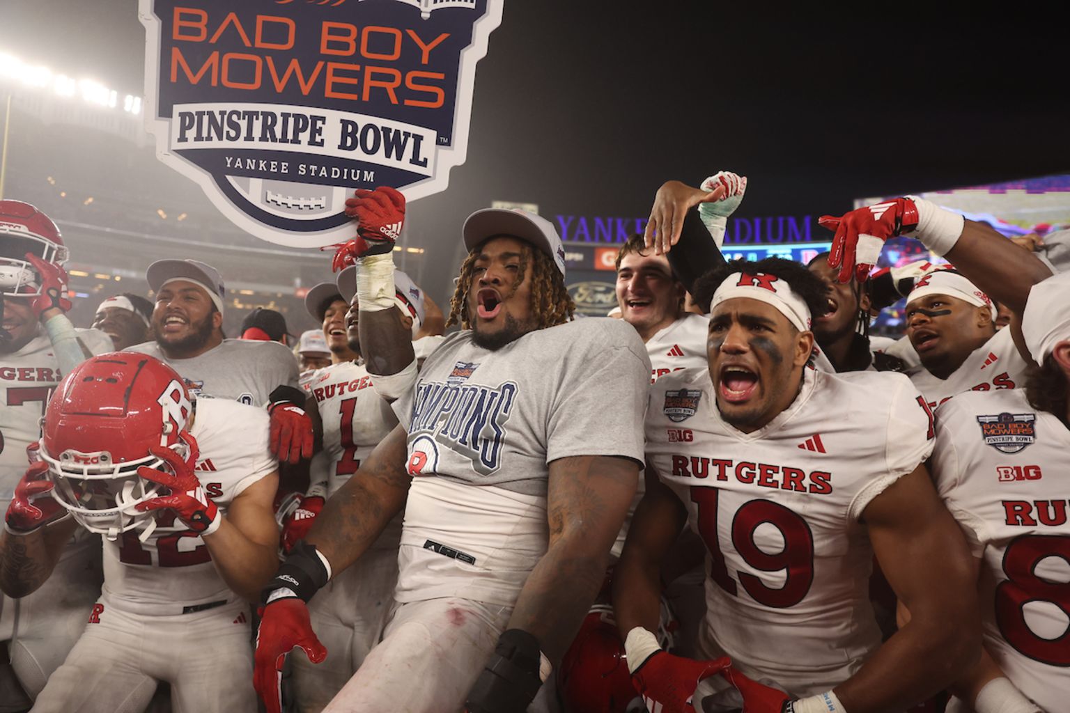 2023 Champion Rutgers | Pinstripe Bowl | New York Yankees