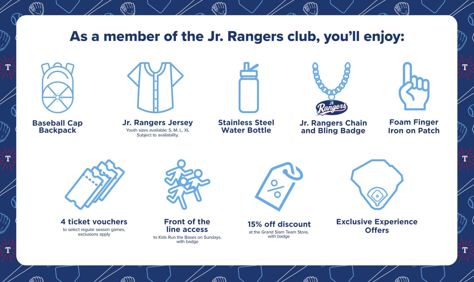 Jr. Rangers Kids Club | Texas Rangers