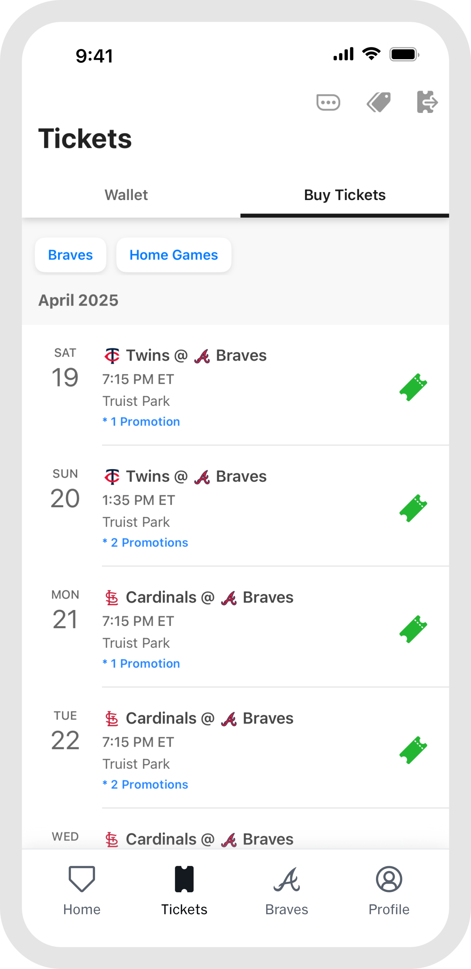 MLB Ballpark App | Atlanta Braves