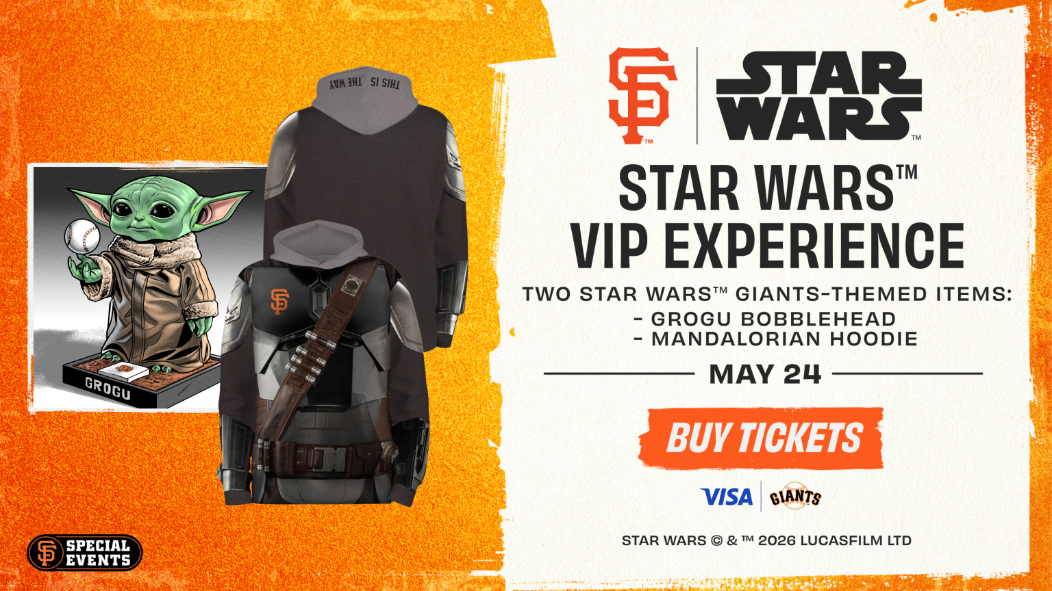 Star Wars™ Day VIP Experience | Special Event | San Francisco Giants