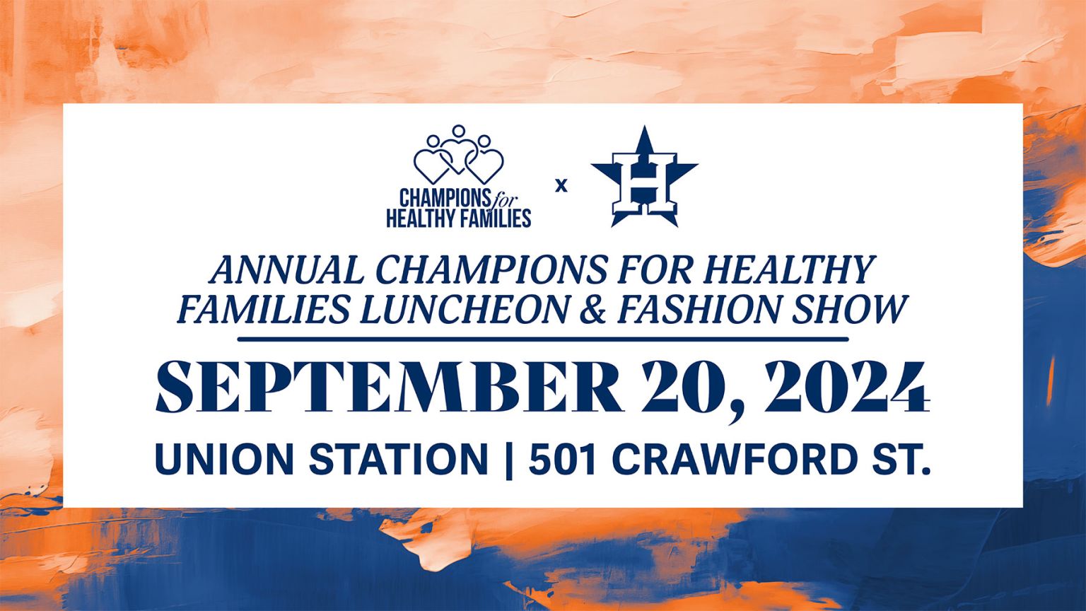 Champions for Healthy Families Lunch and Fashion Show | Houston Astros