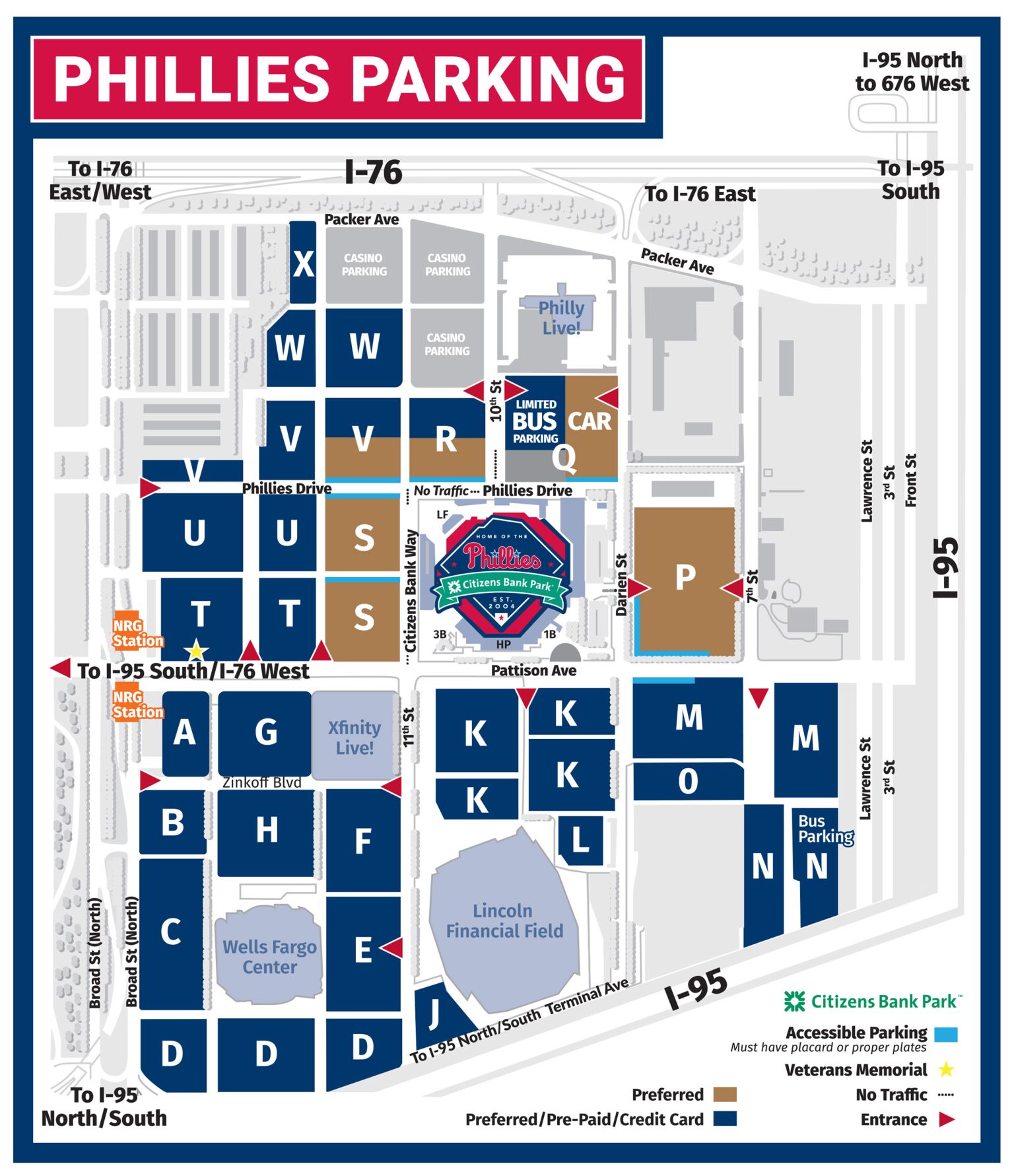 Parking Information | Philadelphia Phillies