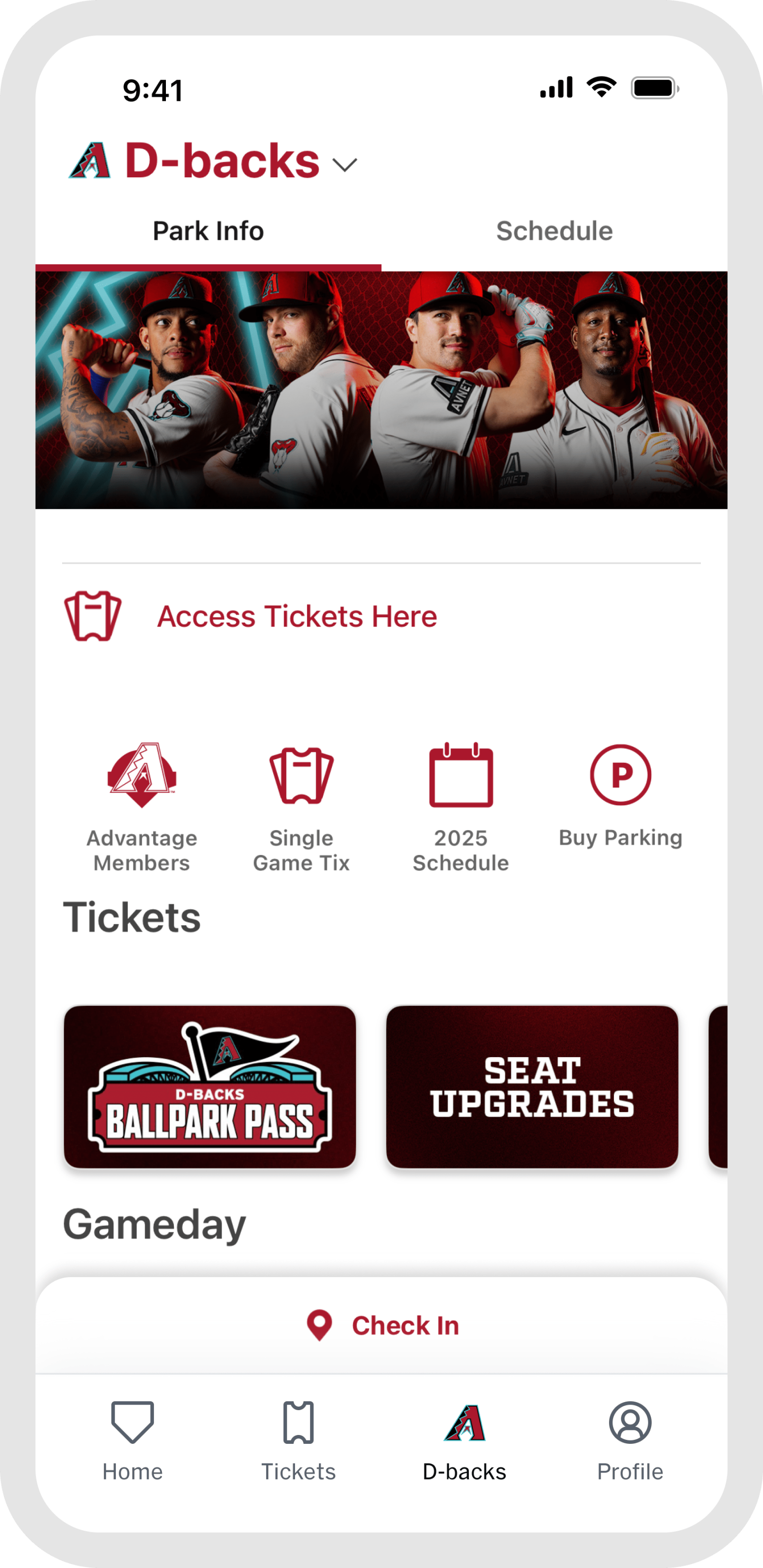 MLB Ballpark App | Arizona Diamondbacks