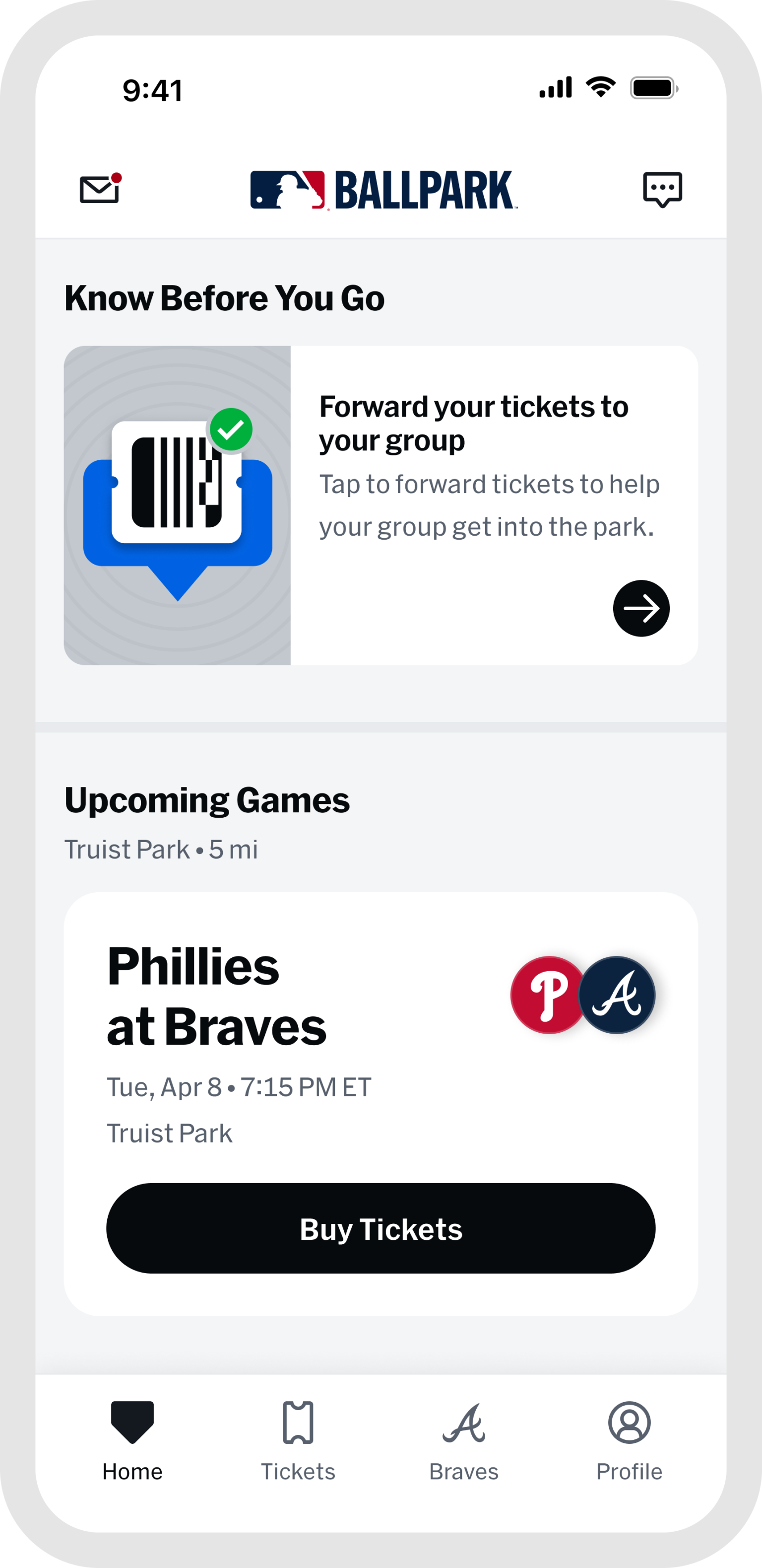 MLB Ballpark App | Atlanta Braves