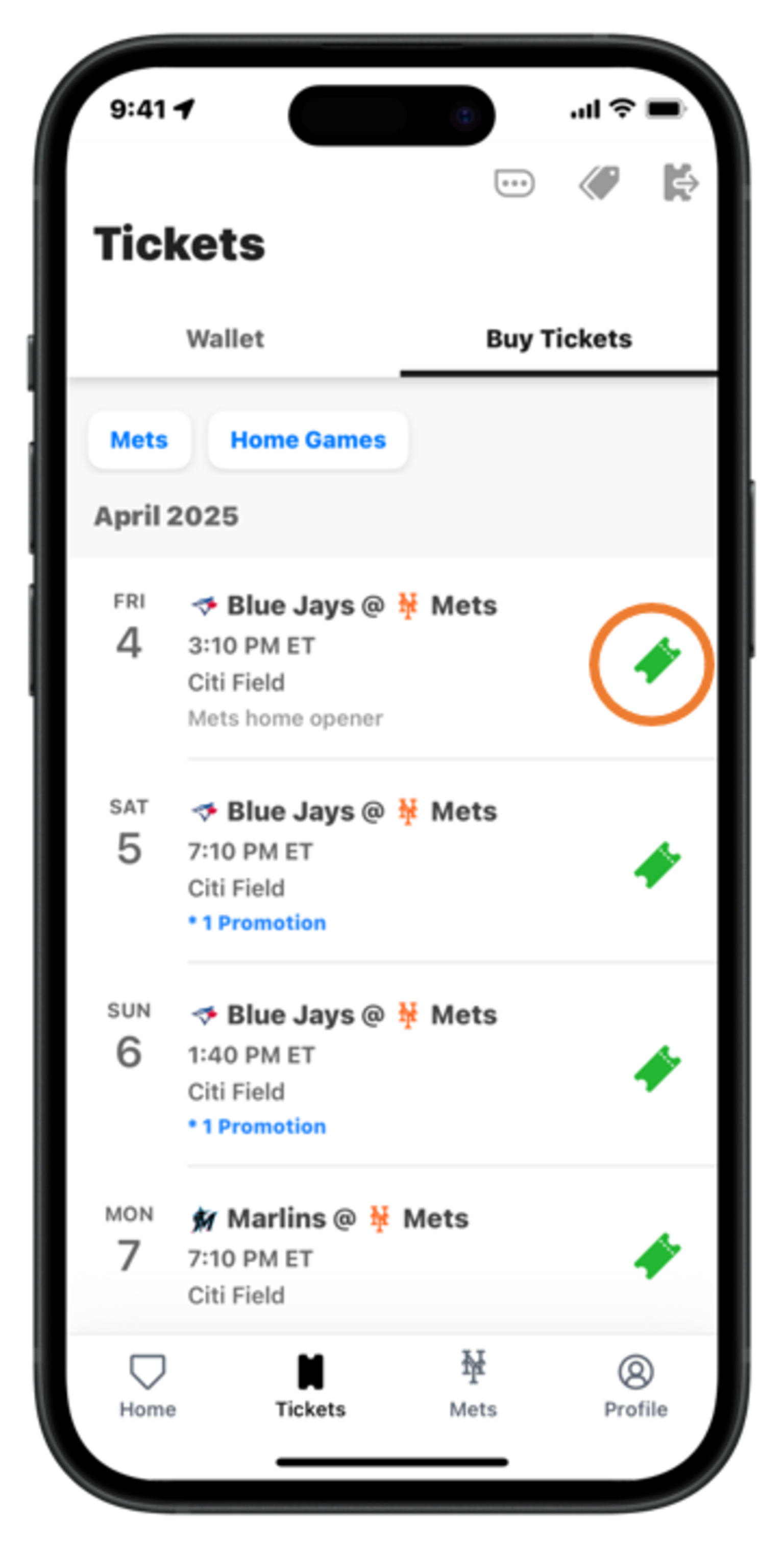 Digital Tickets | Login | New York Mets