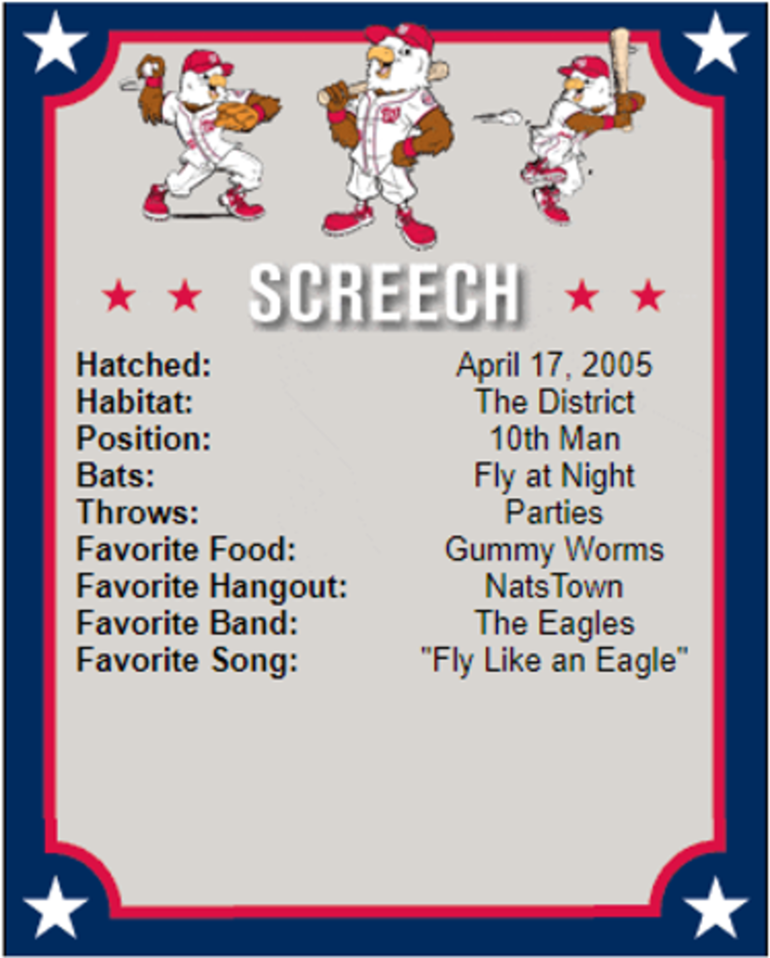 Screech | Washington Nationals