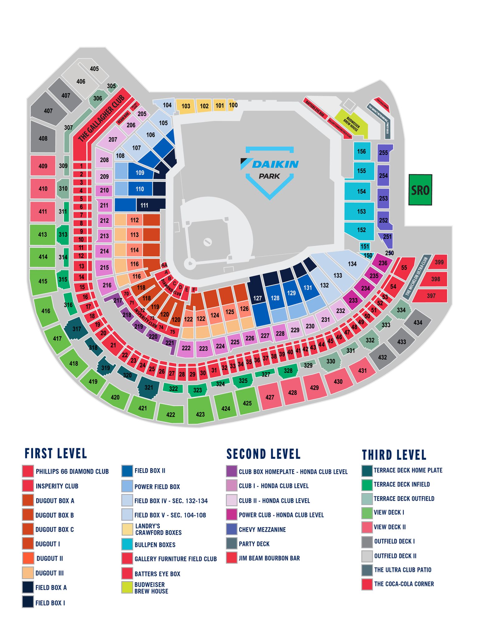 Houston Texans Seating Map