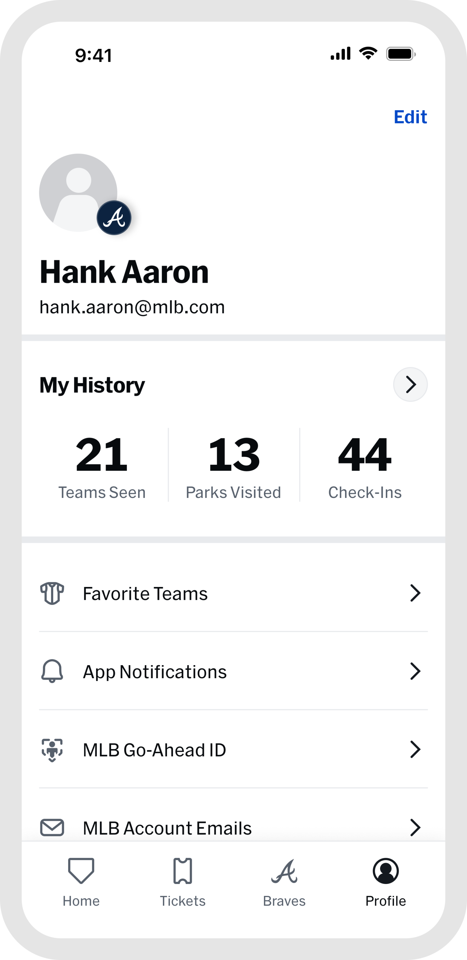 MLB Ballpark App | Atlanta Braves