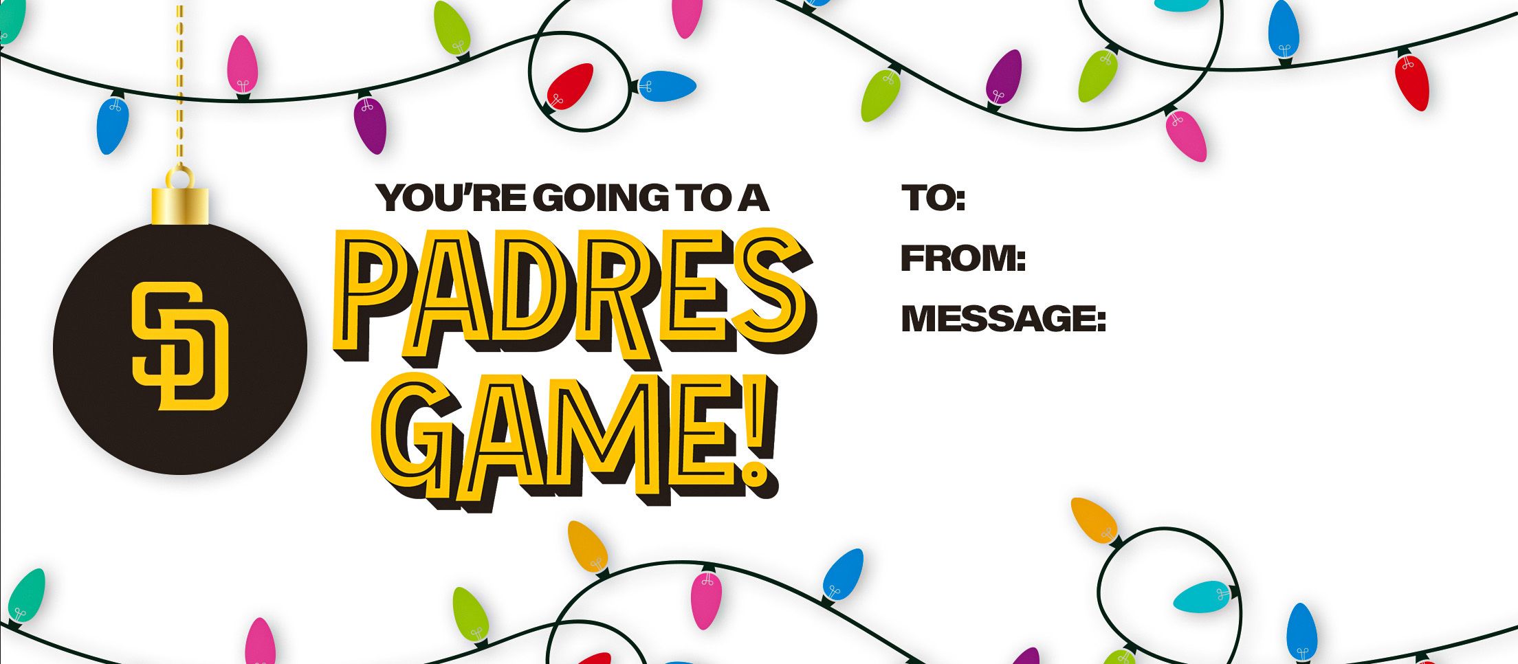 Gift Tag Generator | San Diego Padres