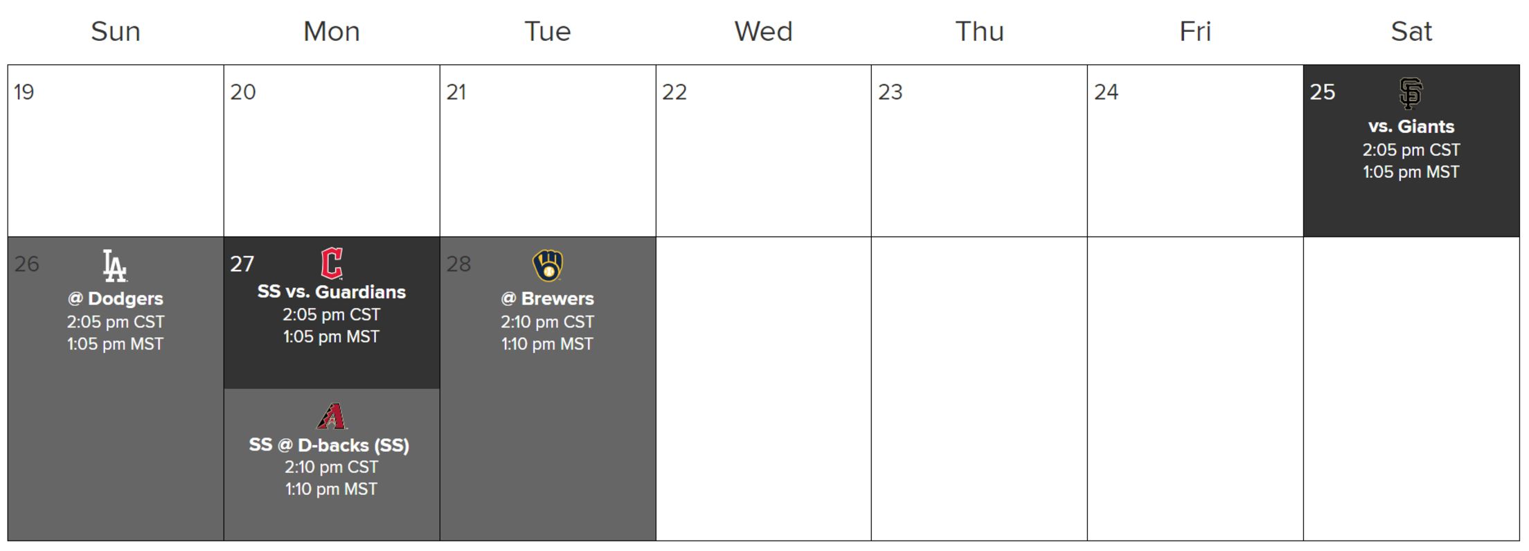 Spring Training Schedule | Sloan Park | Chicago Cubs