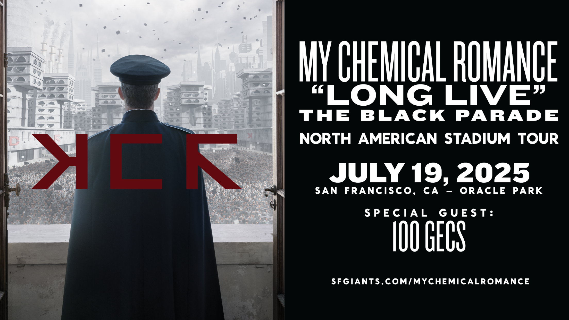 My Chemical Romance North American Stadium Tour Oracle Park | Saturday, July 19, 2025 | San ...