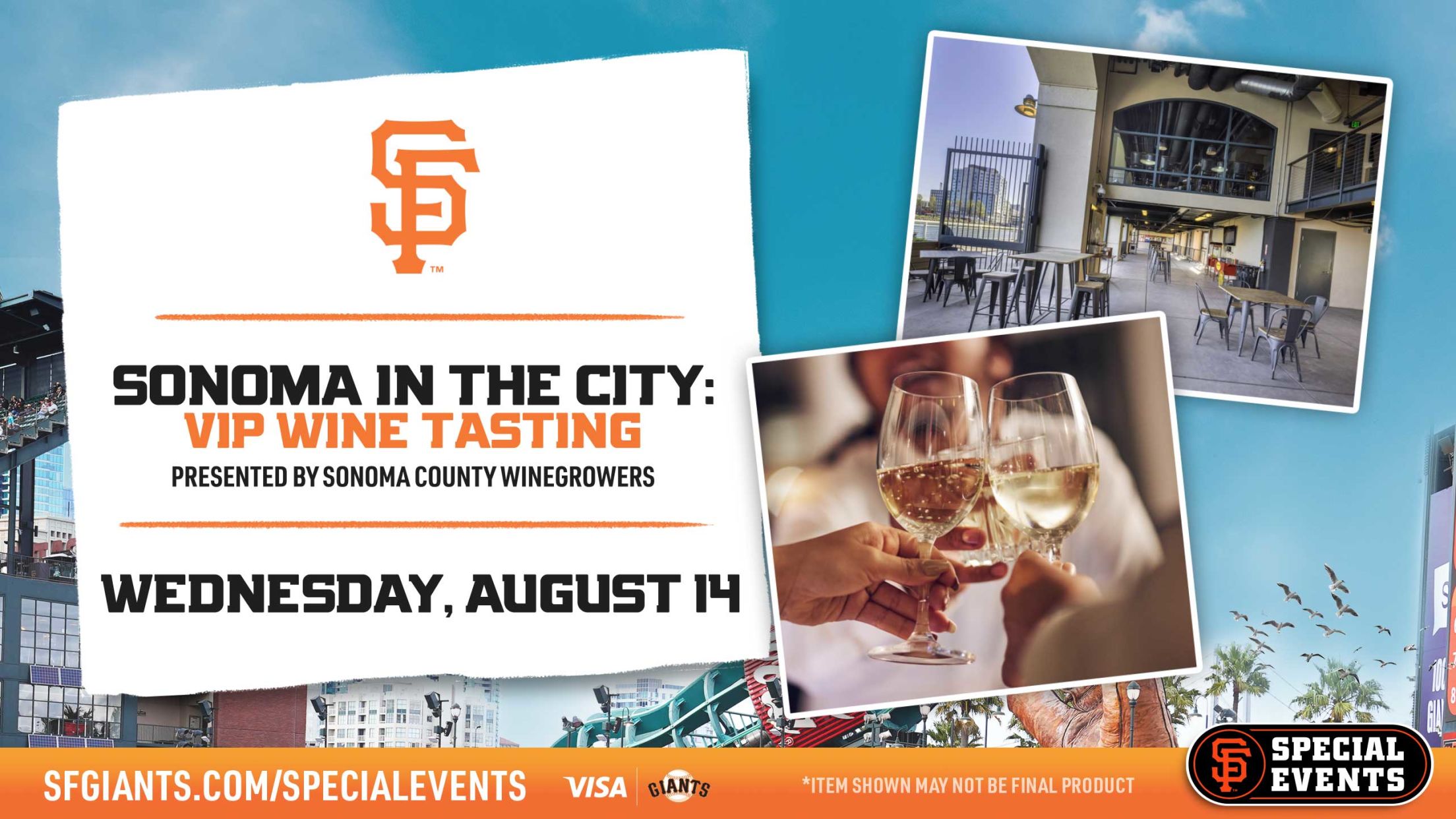 Sonoma in the City: VIP Wine Tasting Event | San Francisco Giants
