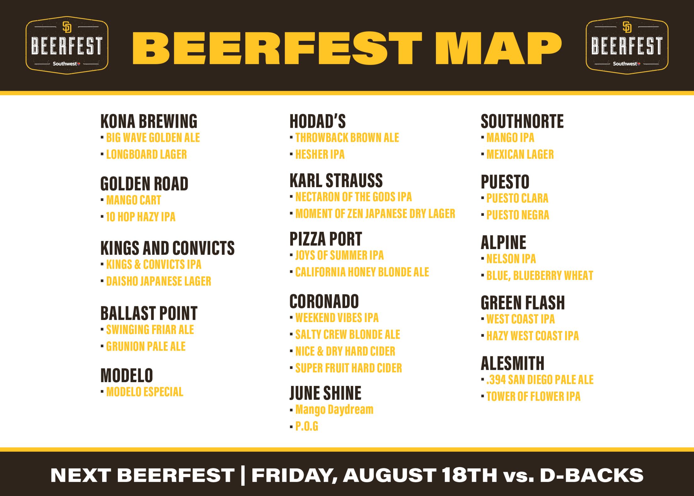 Party in the Park - Map | San Diego Padres