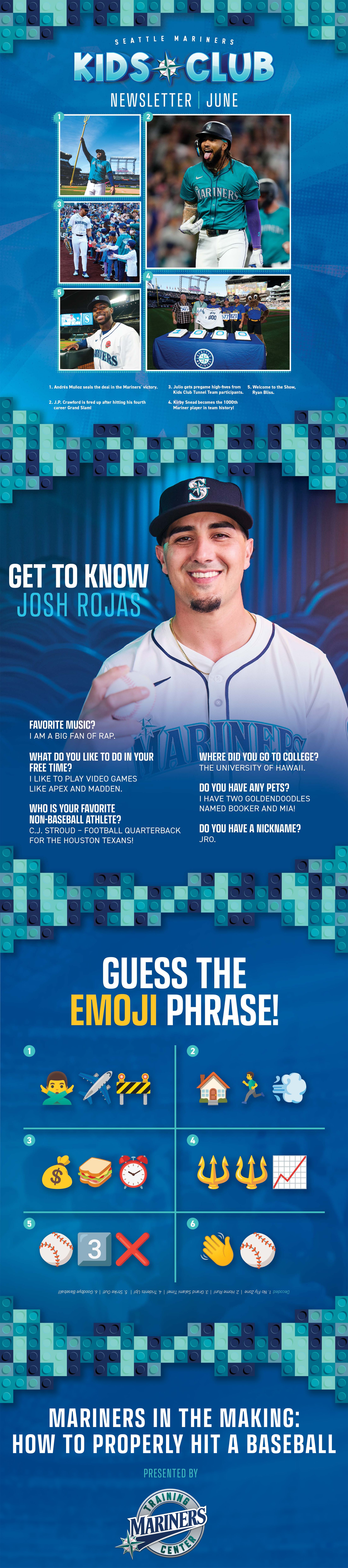 Kids Club | Newsletters | June | Seattle Mariners